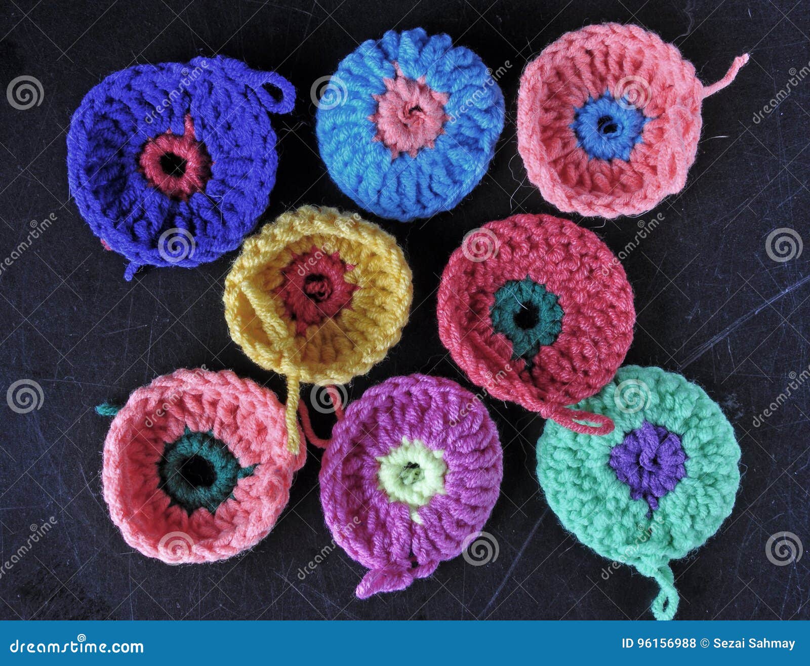 Crochet sample stock photo. Image of handmade, ball, interlock - 96156988