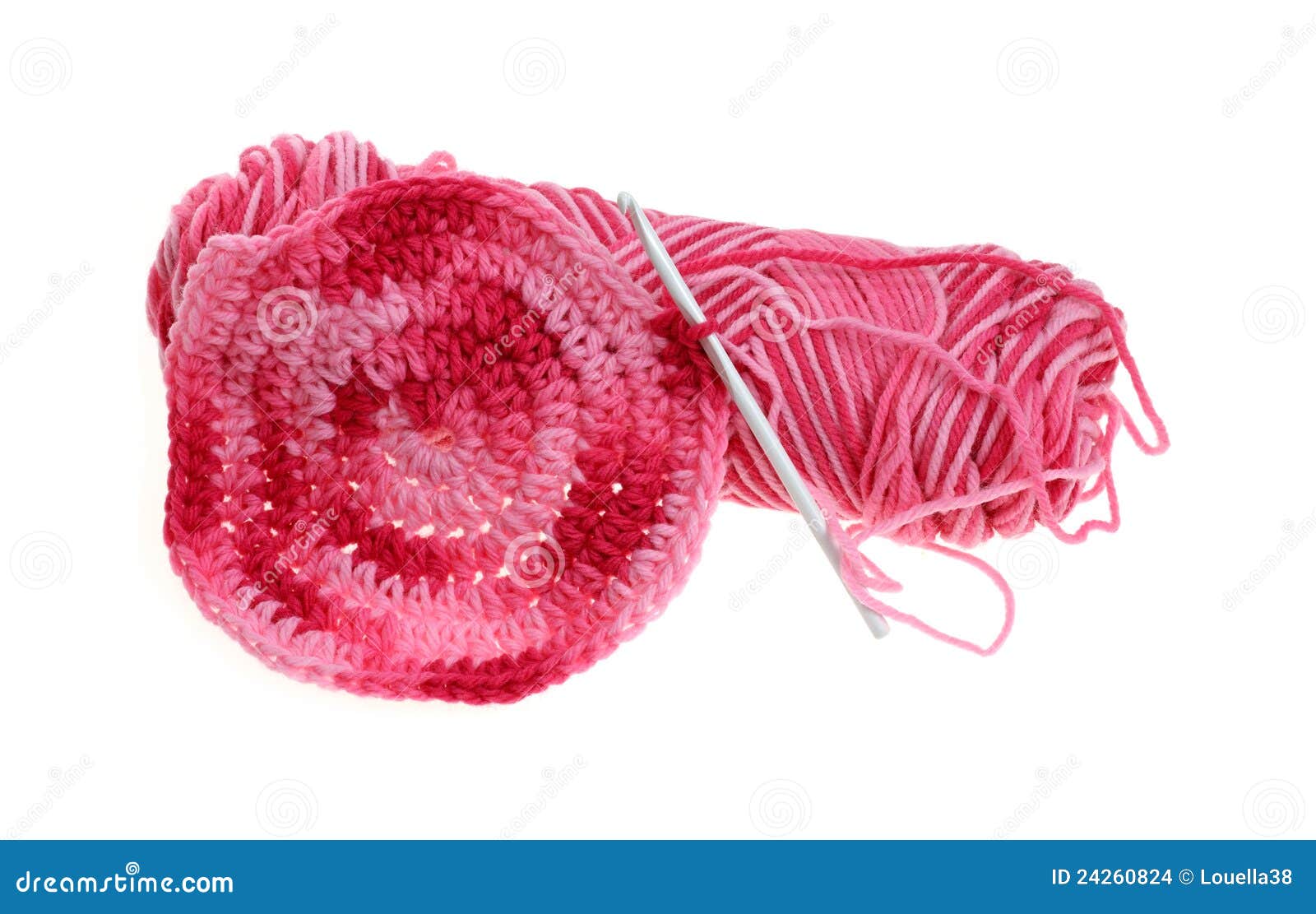 Crochet Sample Yarn and Hook Stock Photo - Image of hook, relaxing ...