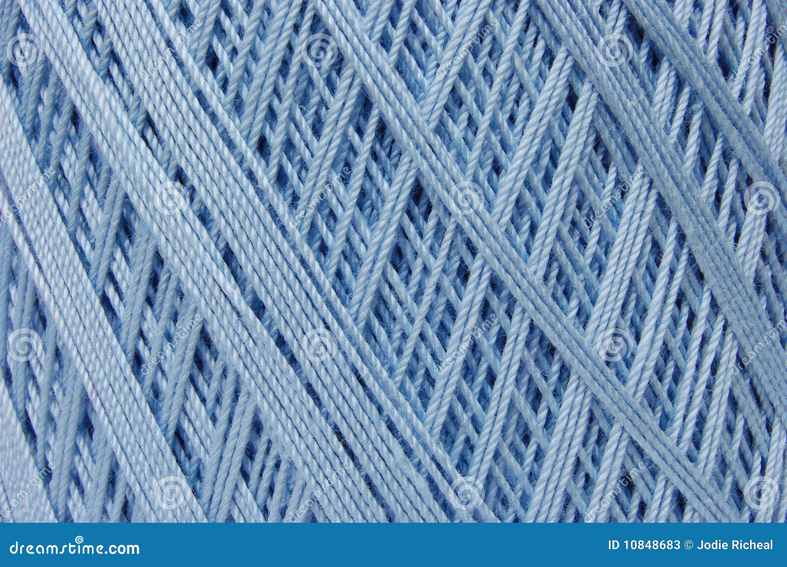 Crochet Thread - Baby Blue stock image. Image of floss - 10848683