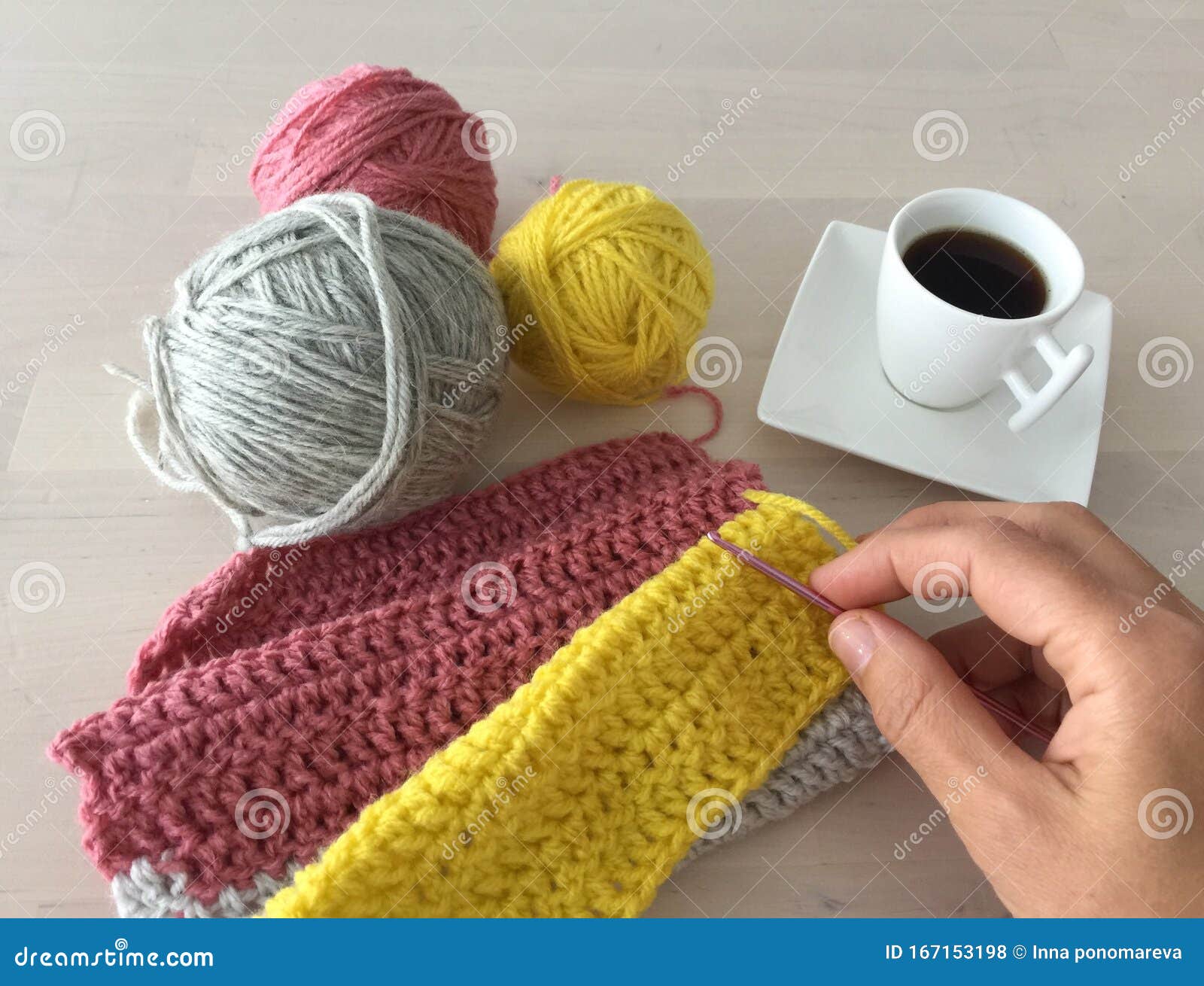 Hobby stock photo. Image of thread, hobby, hand, crochet - 167153198