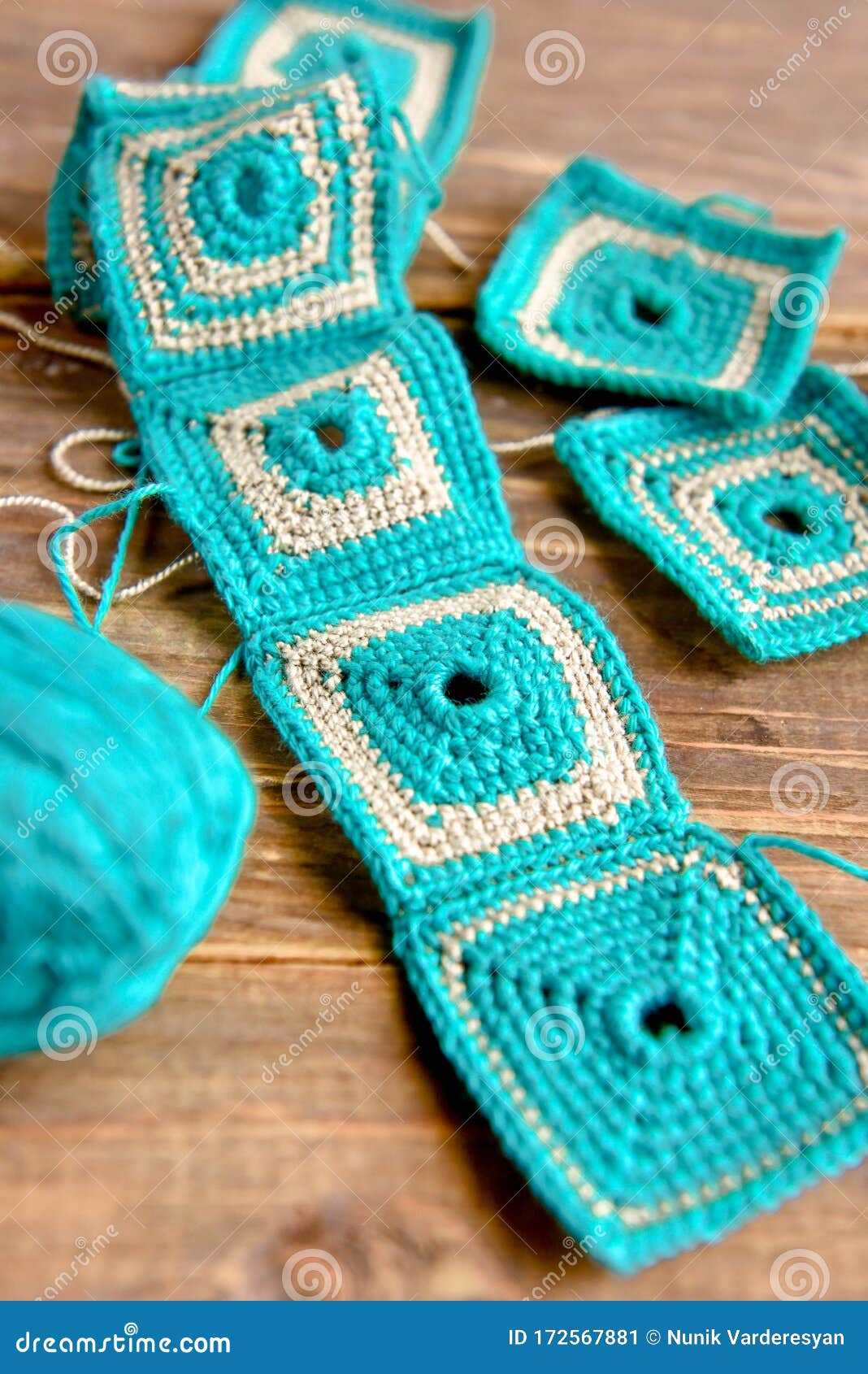 Crochet Work Colors with Hook Needle Stock Image - Image of needle ...