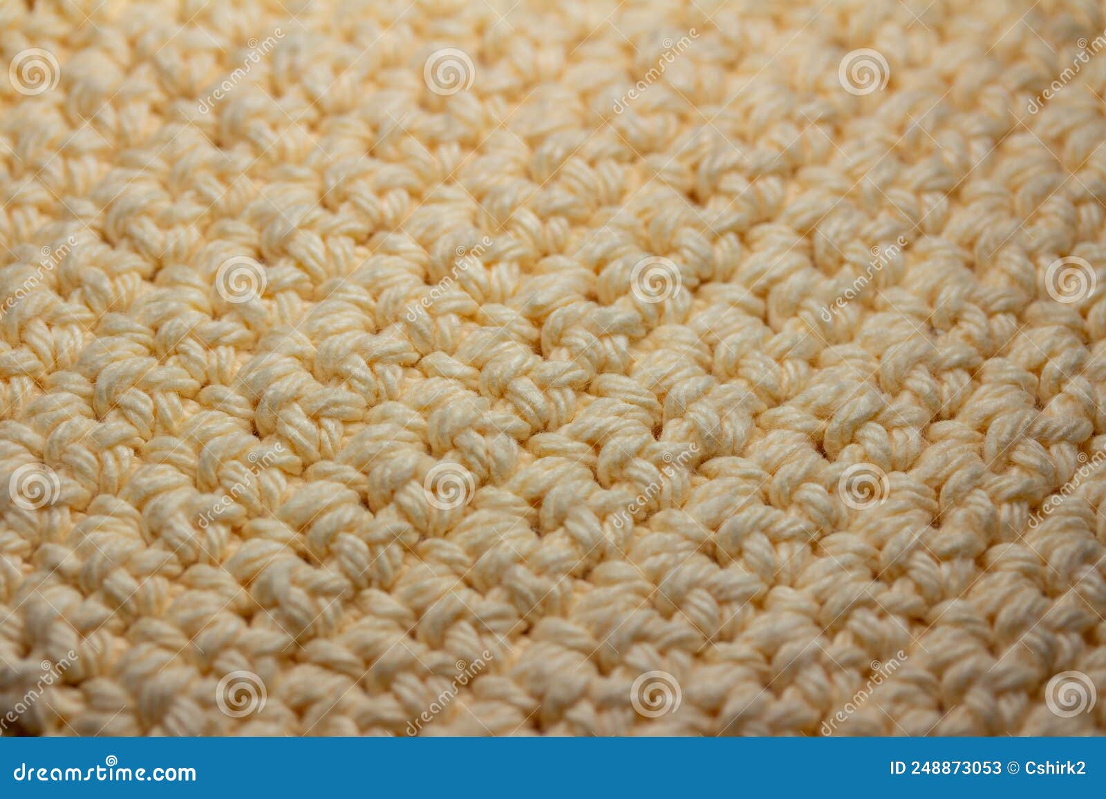 Crocheted Fabric Macro with Yellow Yarn Stock Image - Image of backdrop ...