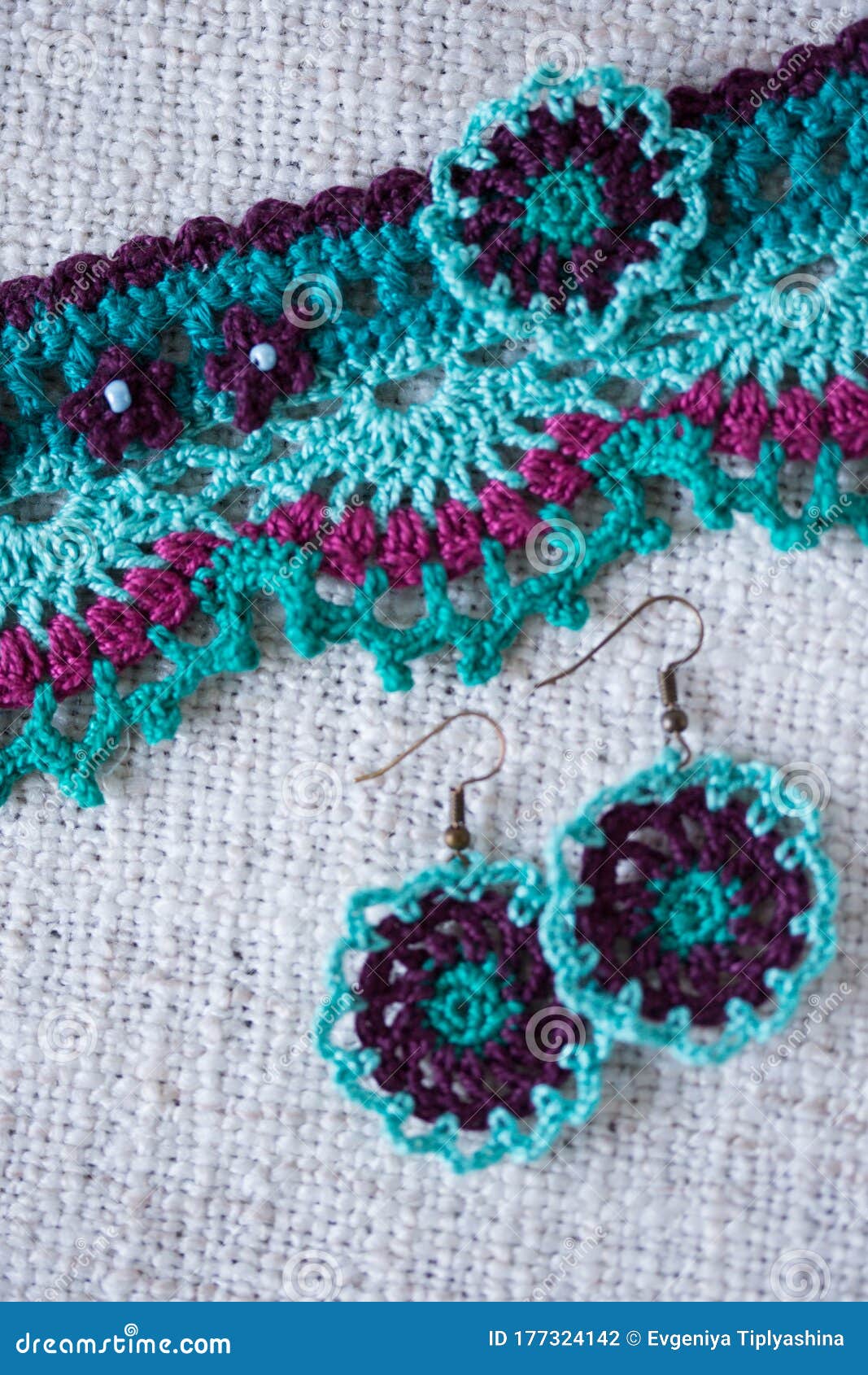 Crocheted patterns, macro stock photo. Image of design - 177324142