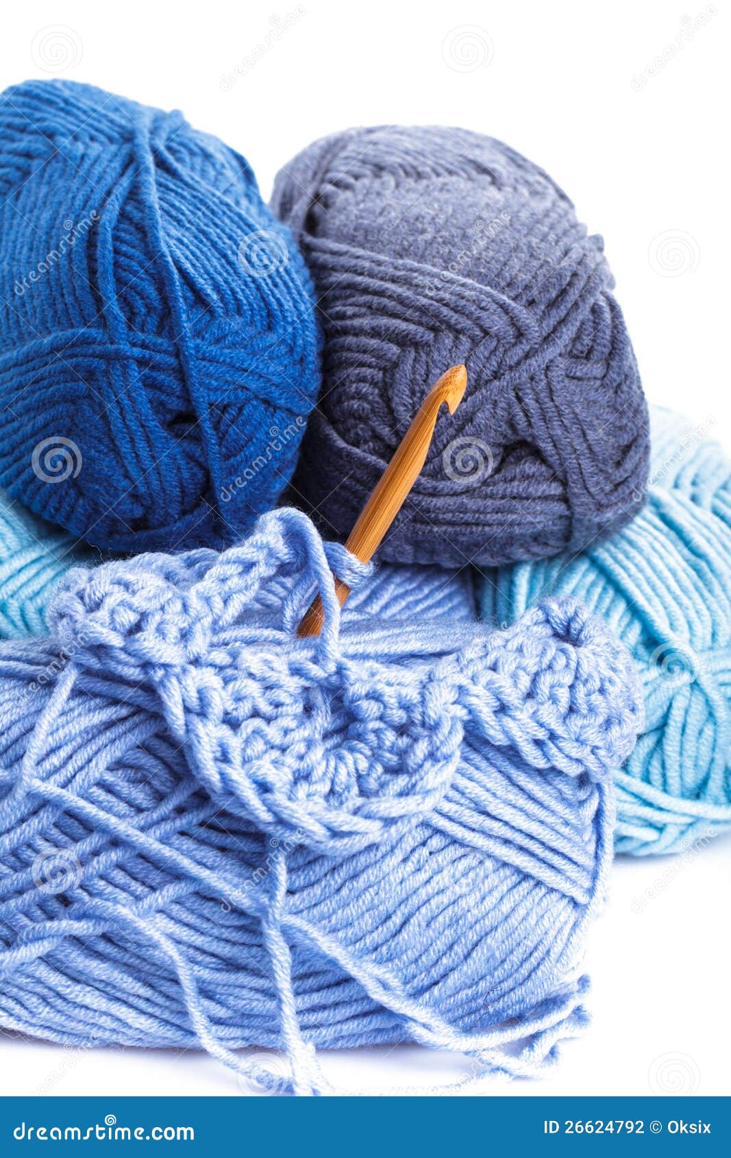 Crocheting stock photo. Image of crochet, hook, craft - 26624792