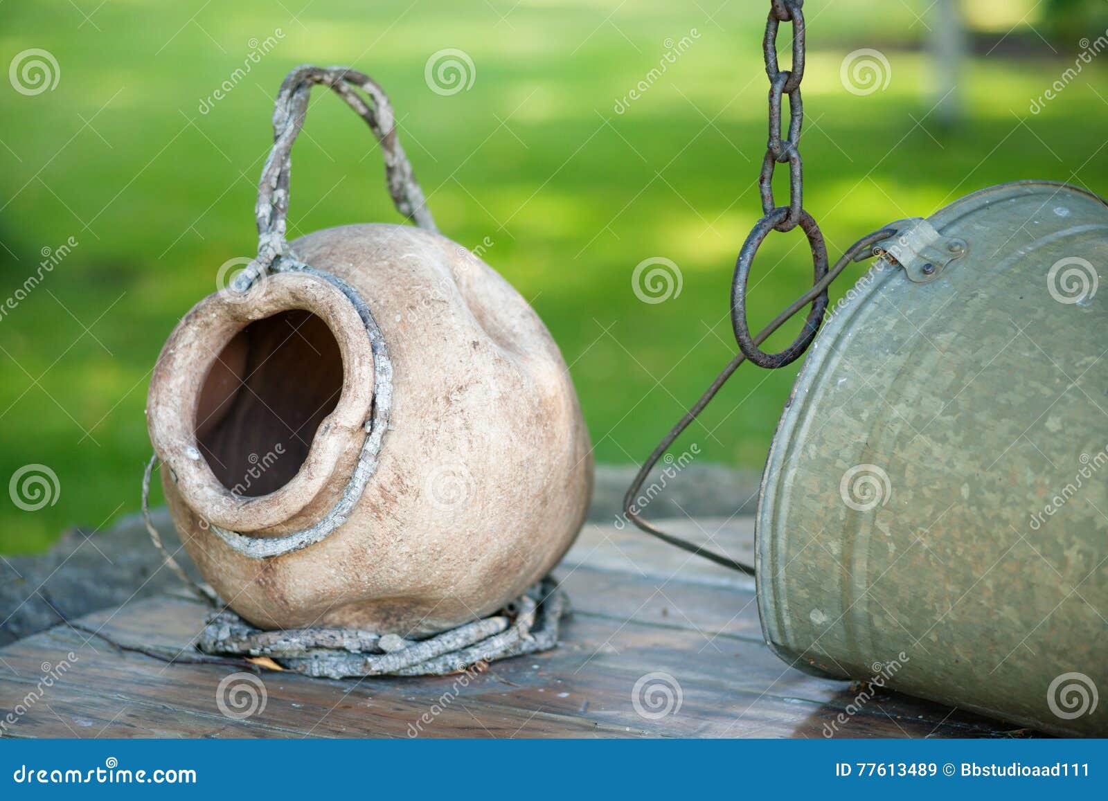 Crock Bucket Well Stock Photos - Free & Royalty-Free Stock Photos from ...