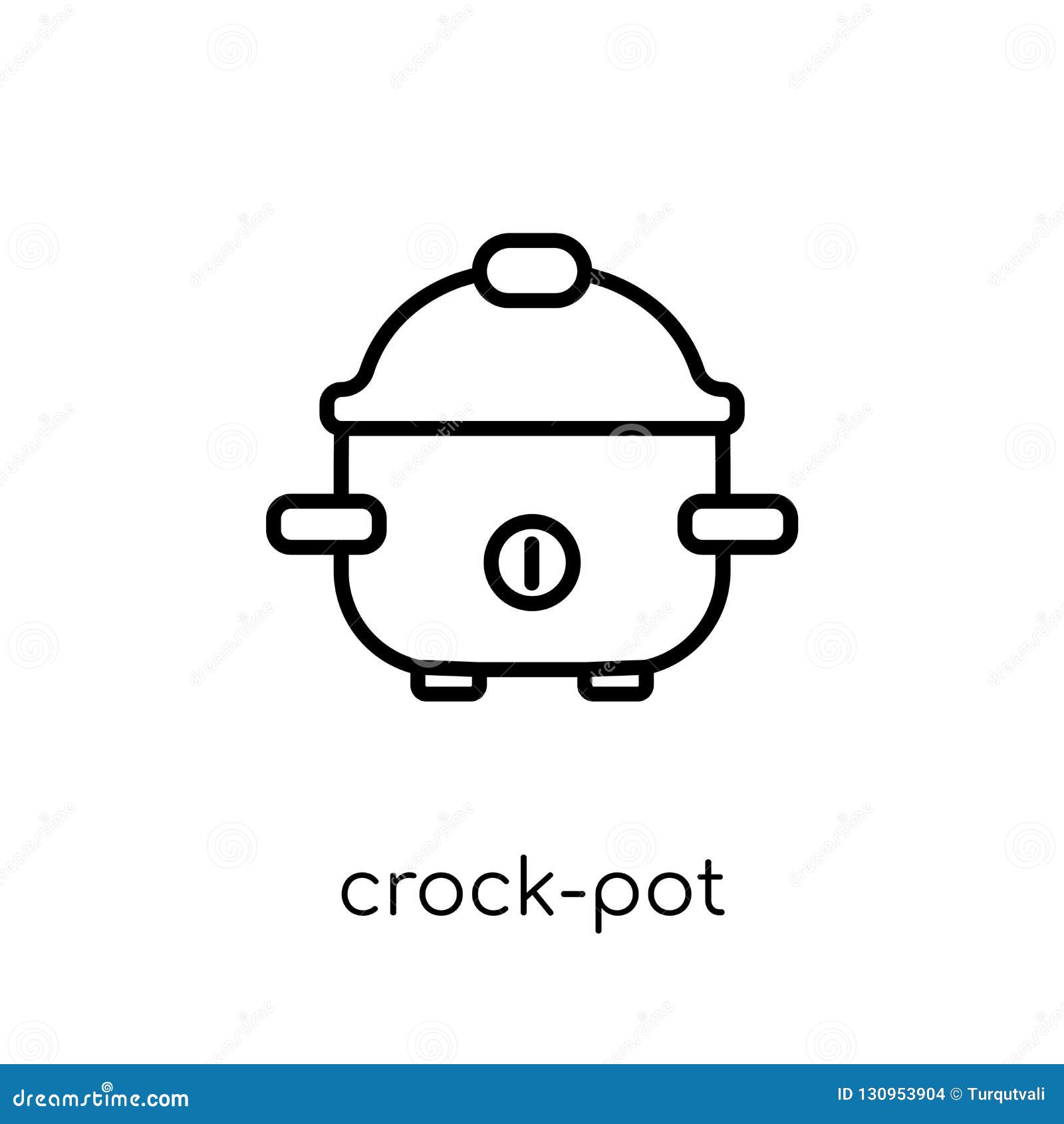 Crock-pot Icon. Trendy Crock-pot Logo Concept On White Background From ...