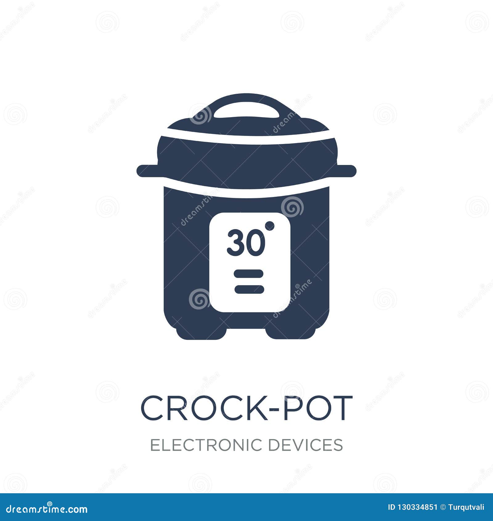 Crock-pot Icon. Trendy Crock-pot Logo Concept On White Background From ...