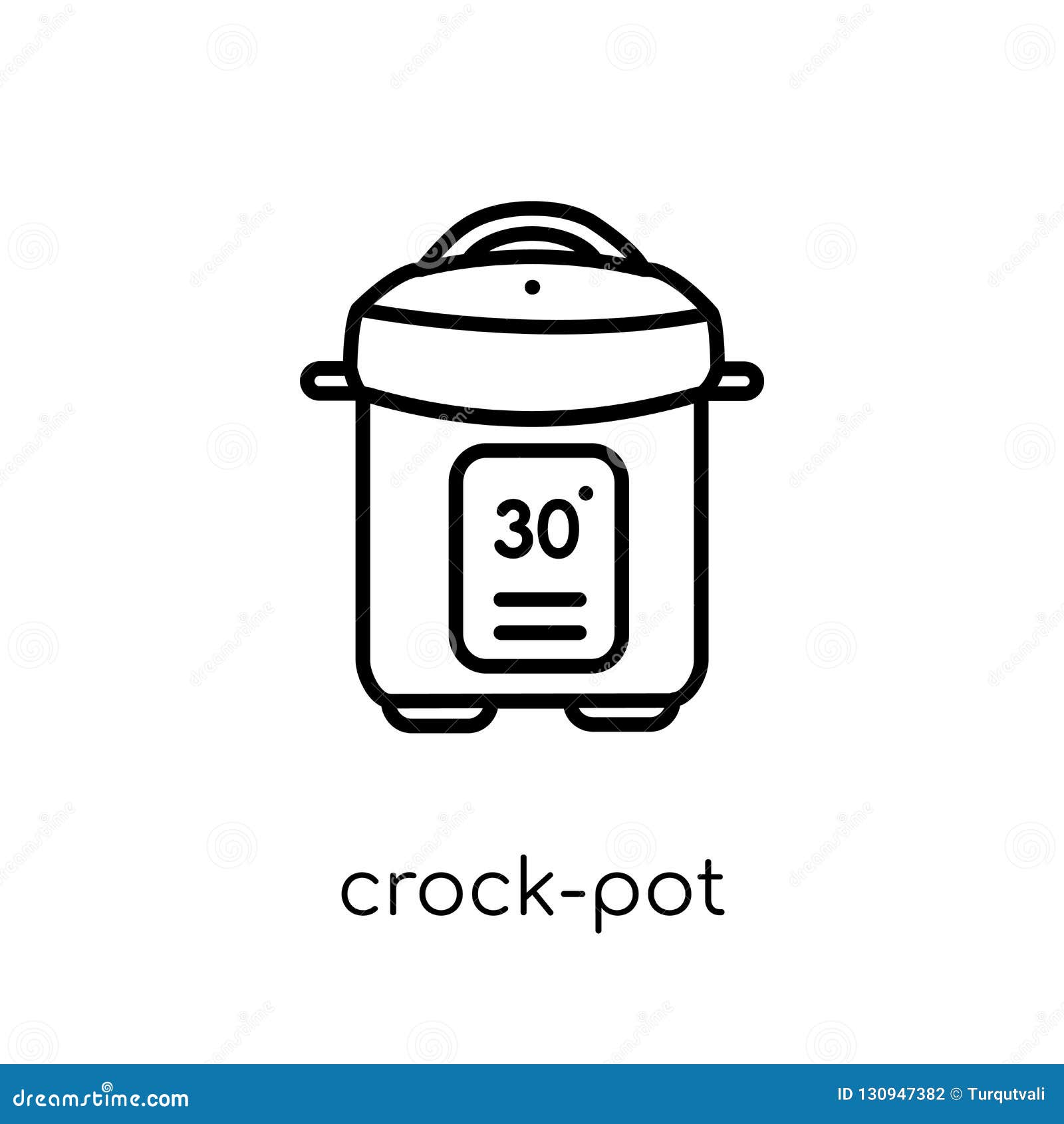 Crock-pot Icon. Trendy Crock-pot Logo Concept On White Background From ...