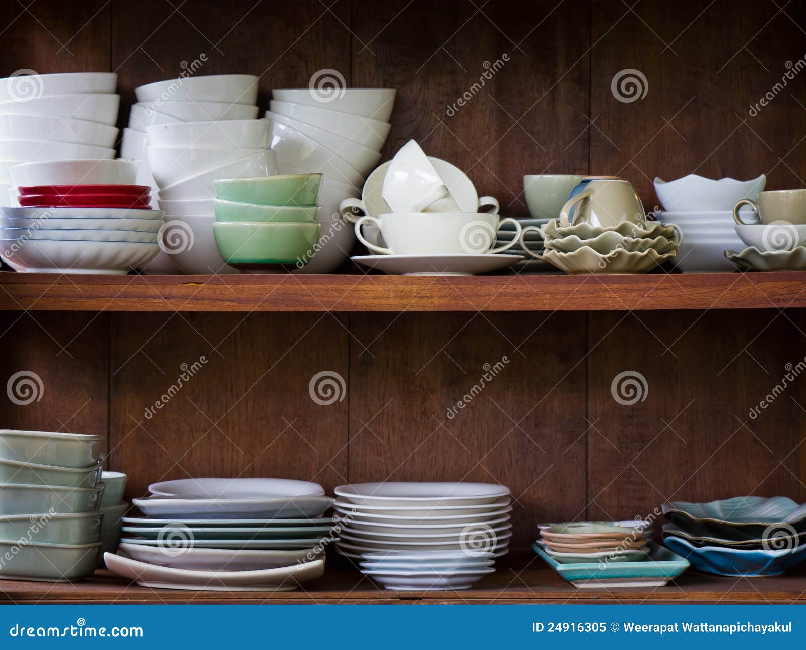 Crockery stock image. Image of pottery, cupboard, ware - 24916305