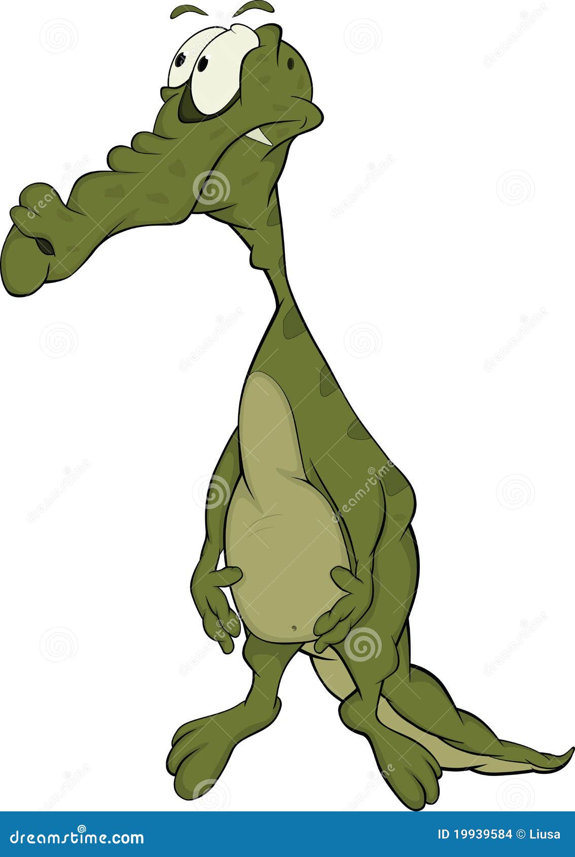 Crocodile. Cartoon stock vector. Illustration of aggression - 19939584