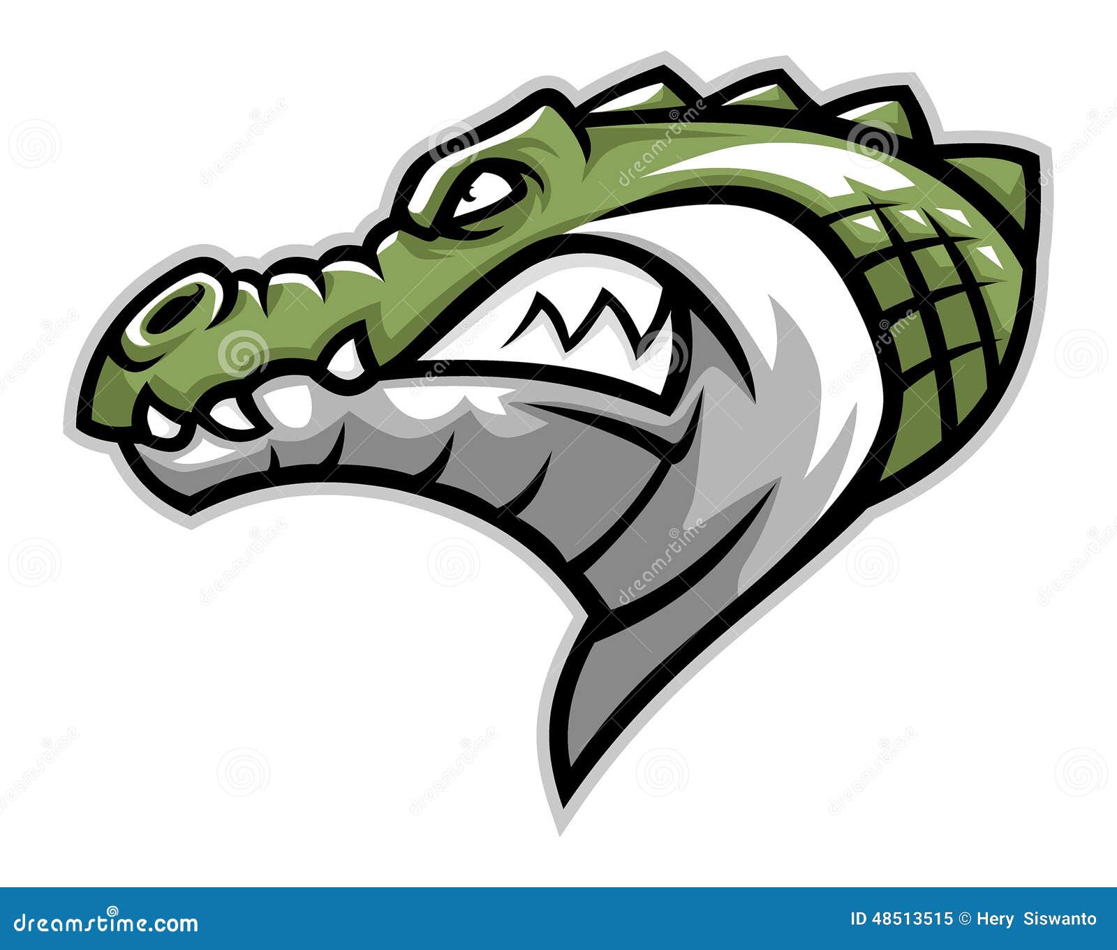 Alligator Head Vector
