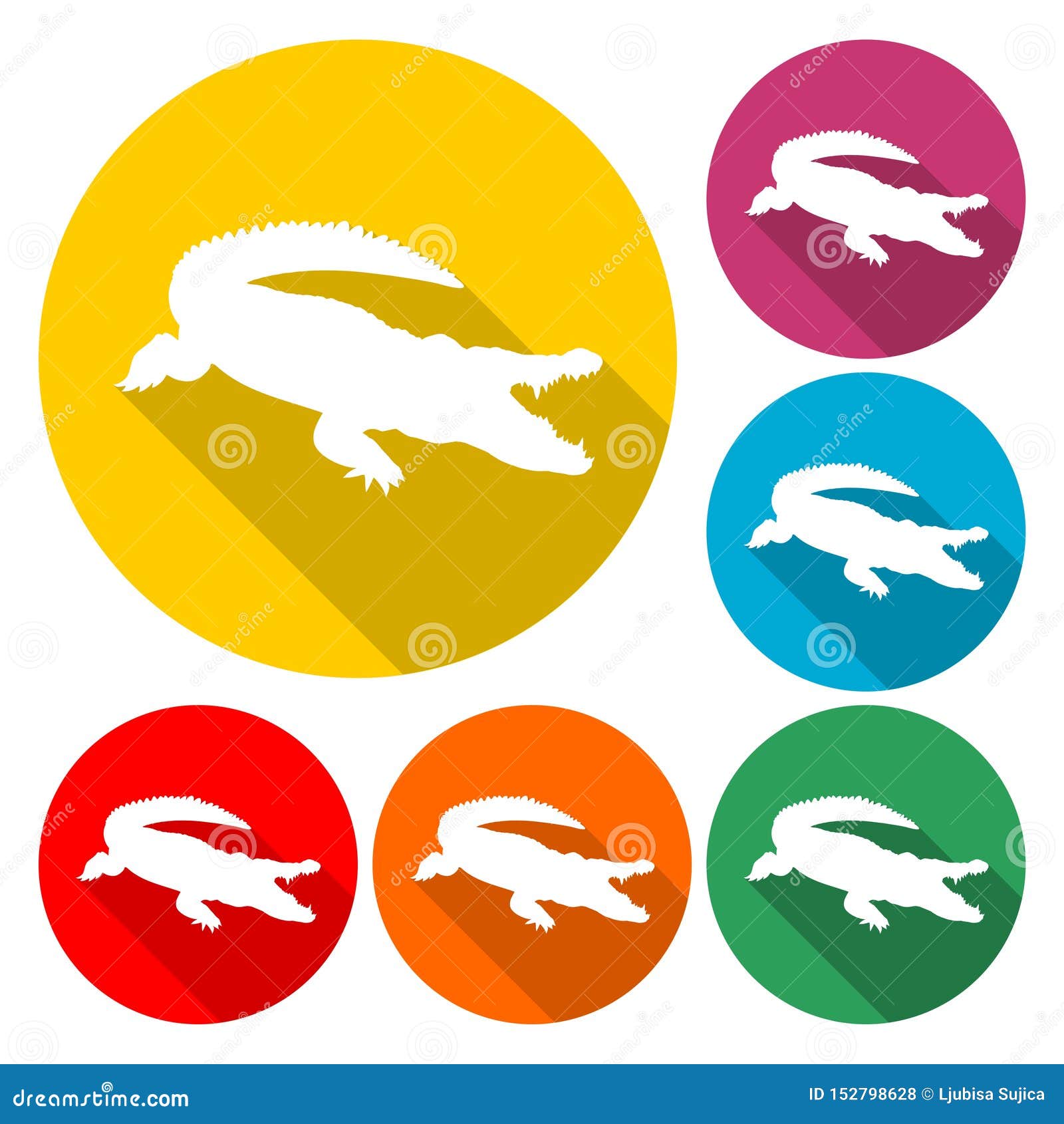 Crocodile Icon - Illustration Stock Vector - Illustration of graphic ...