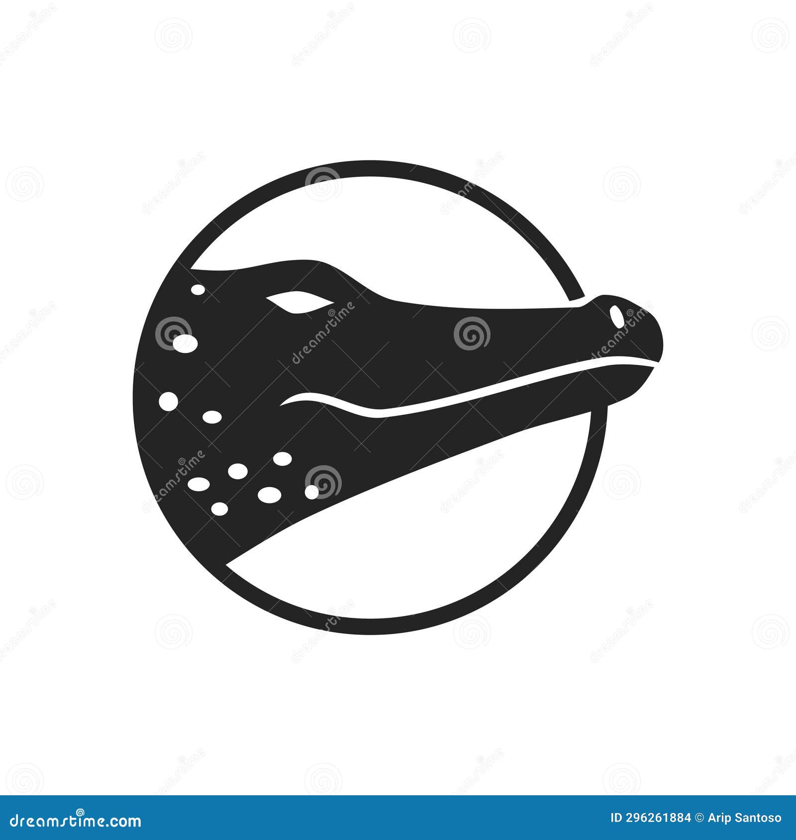 Crocodile Logo Template Isolated. Brand Identity. Icon Abstract Vector ...