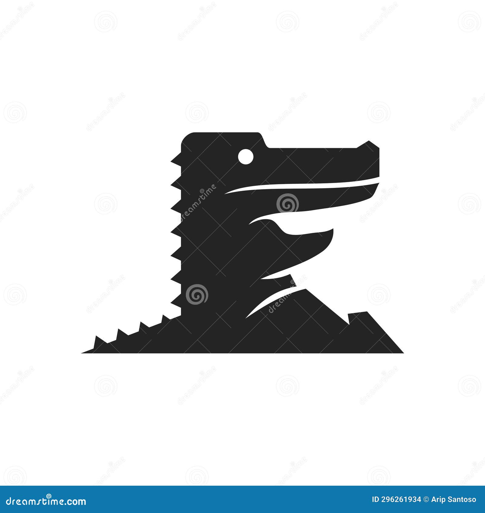 Crocodile Logo Template Isolated. Brand Identity. Icon Abstract Vector ...