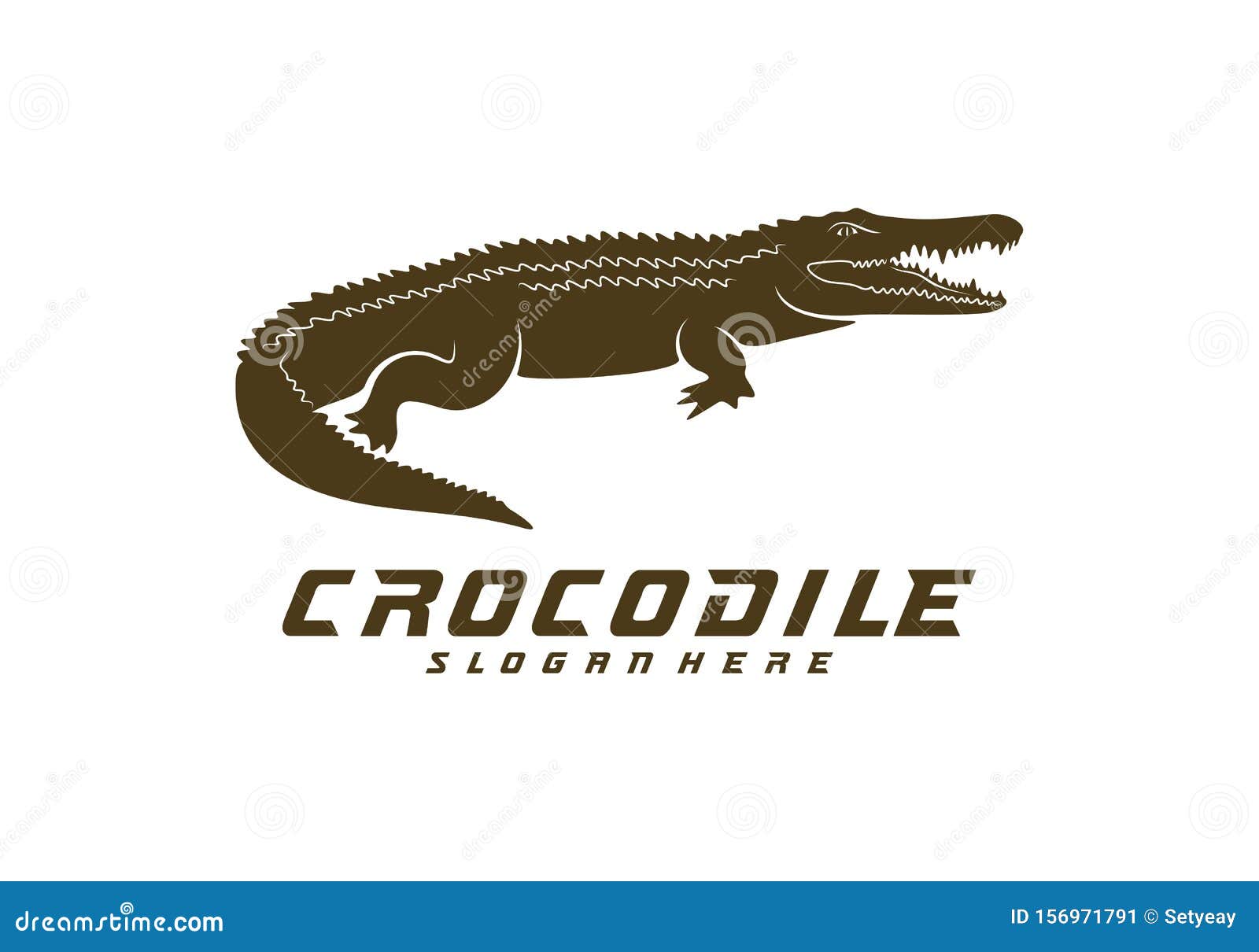 Crocodile Logo Vector. Alligator Emblem Template Illustration Stock ...