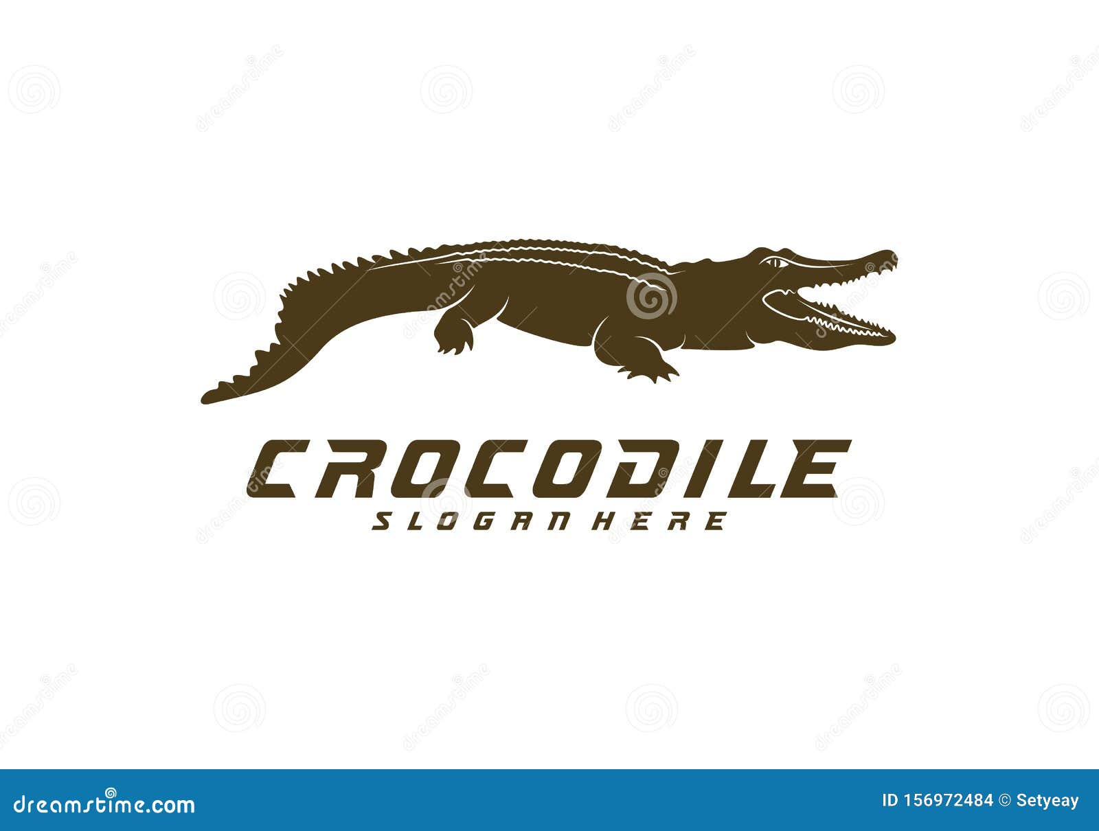 Crocodile Logo Vector. Alligator Emblem Template Illustration Stock ...