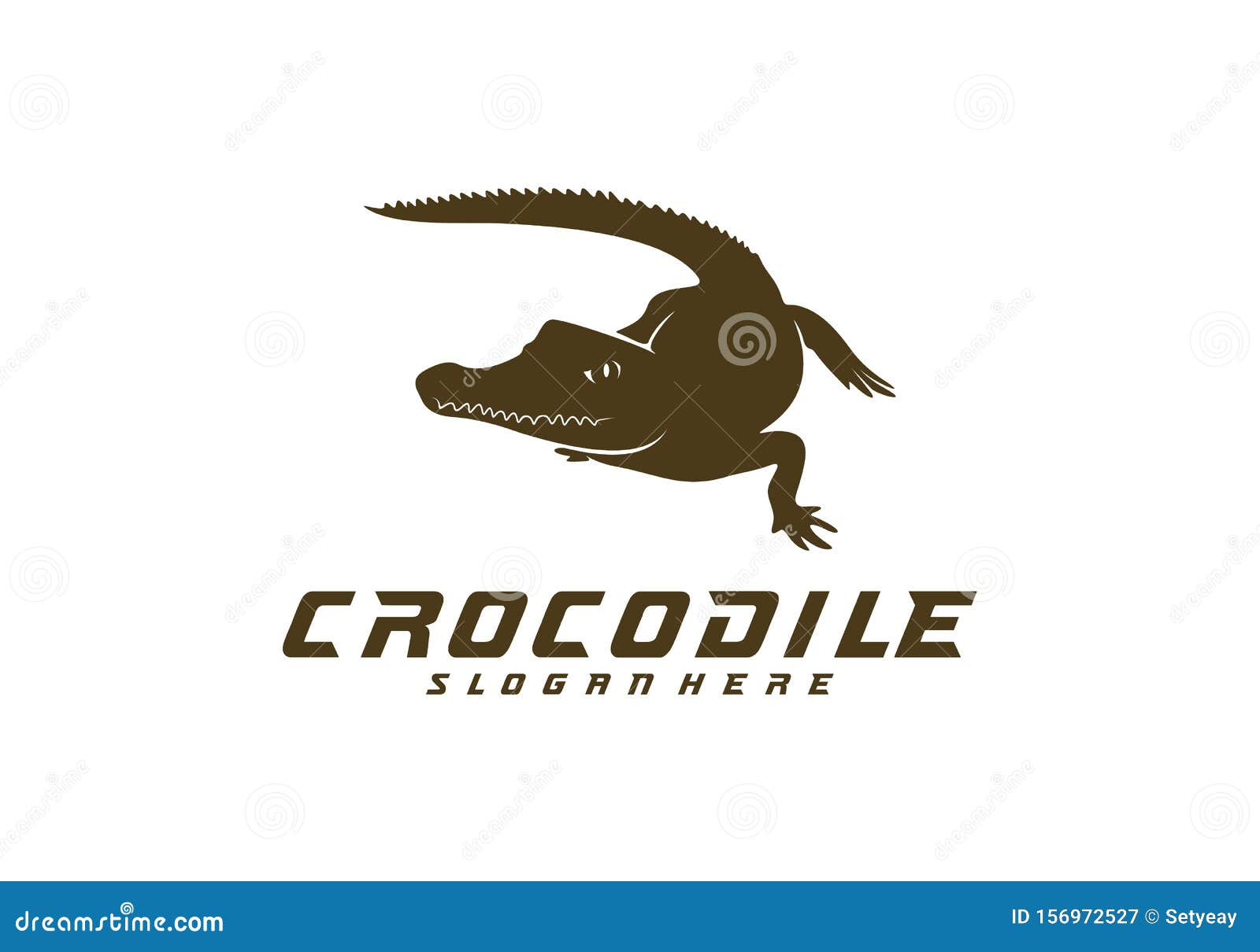 Crocodile Logo Vector. Alligator Emblem Template Illustration Stock ...