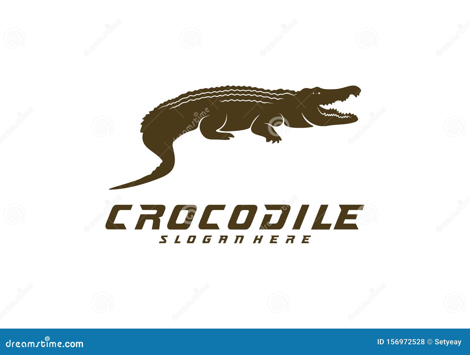 Crocodile Logo Vector. Alligator Emblem Template Illustration Stock ...