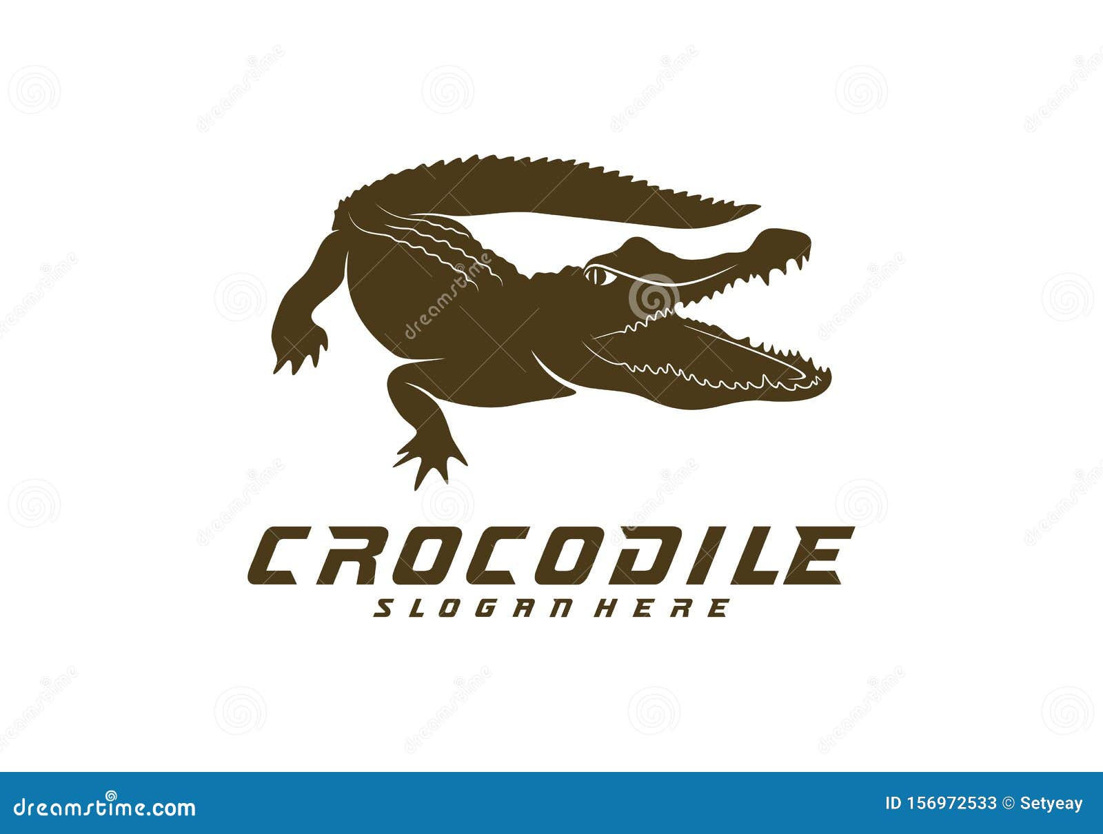 Crocodile Logo Vector. Alligator Emblem Template Illustration Stock ...