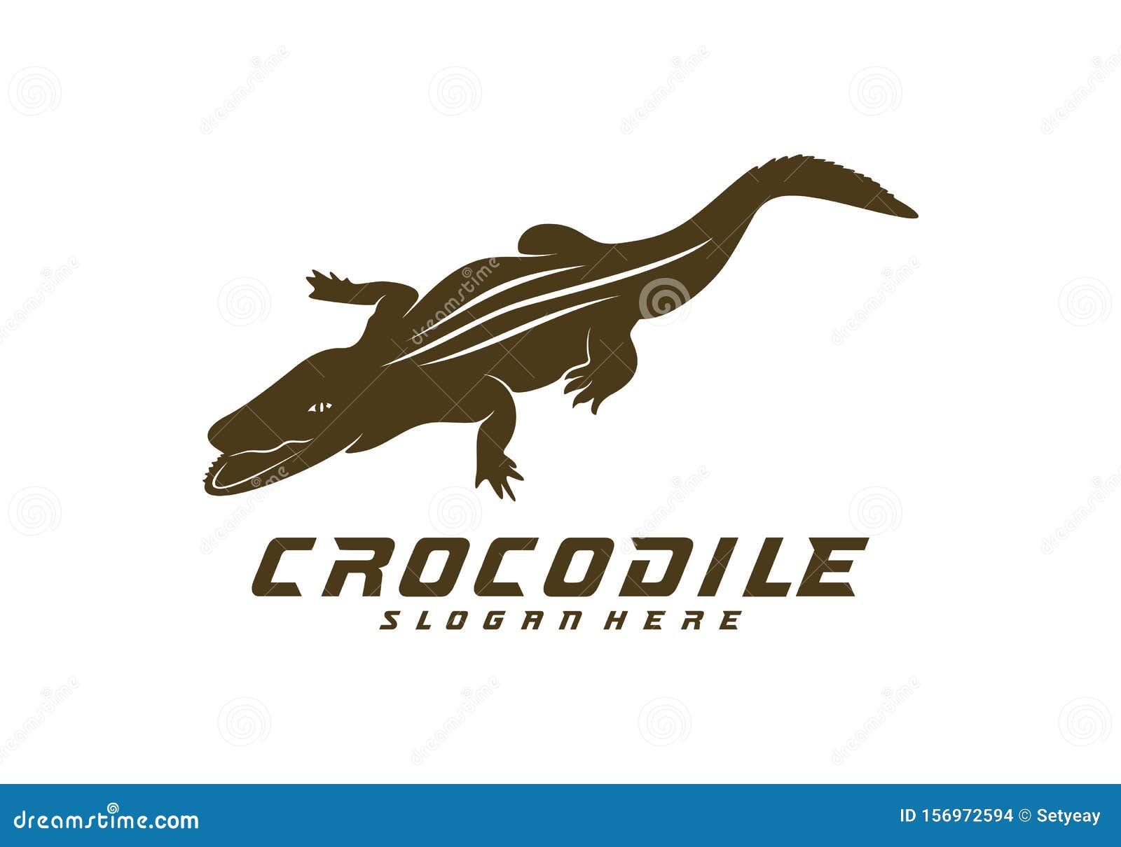 Crocodile Logo Vector. Alligator Emblem Template Illustration Stock ...