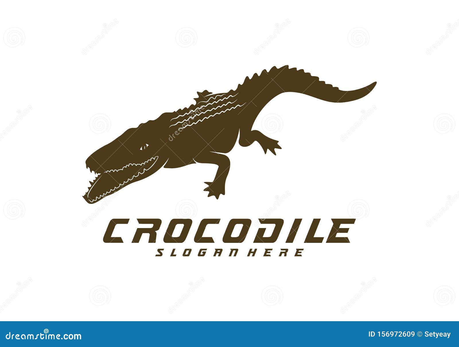 Crocodile Logo Vector. Alligator Emblem Template Illustration Stock ...