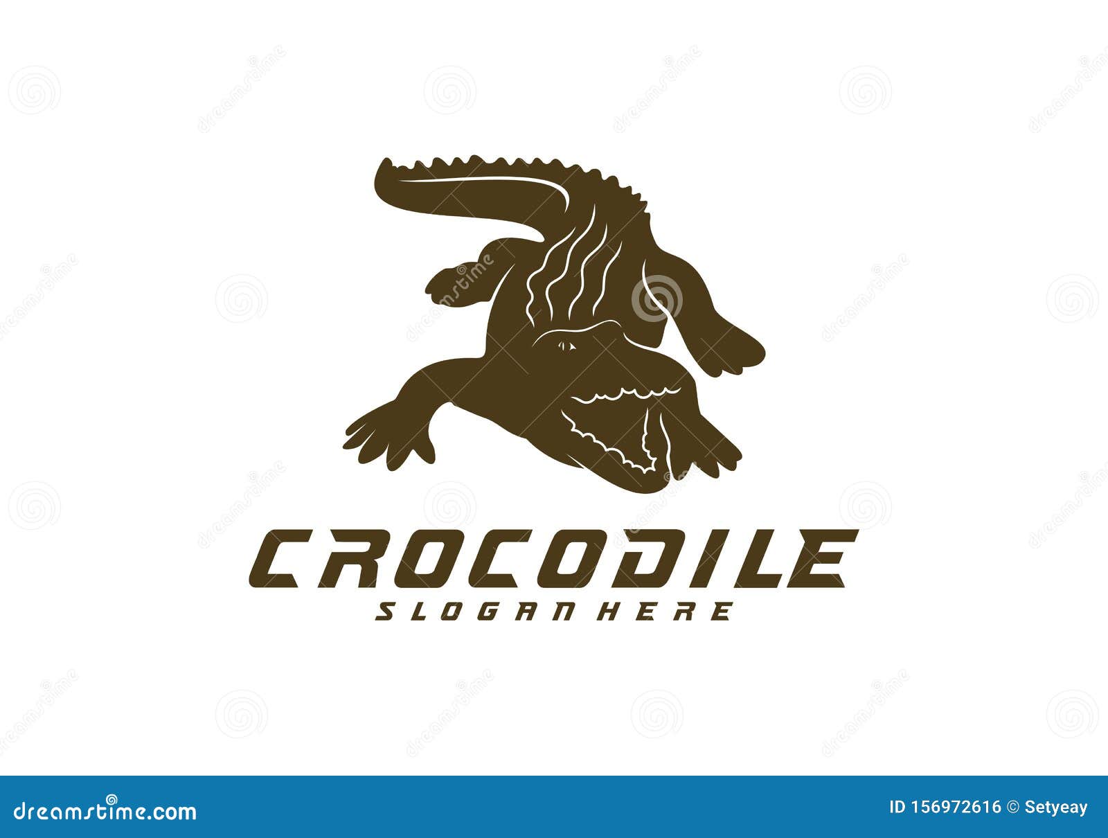 Crocodile Logo Vector. Alligator Emblem Template Illustration Stock ...