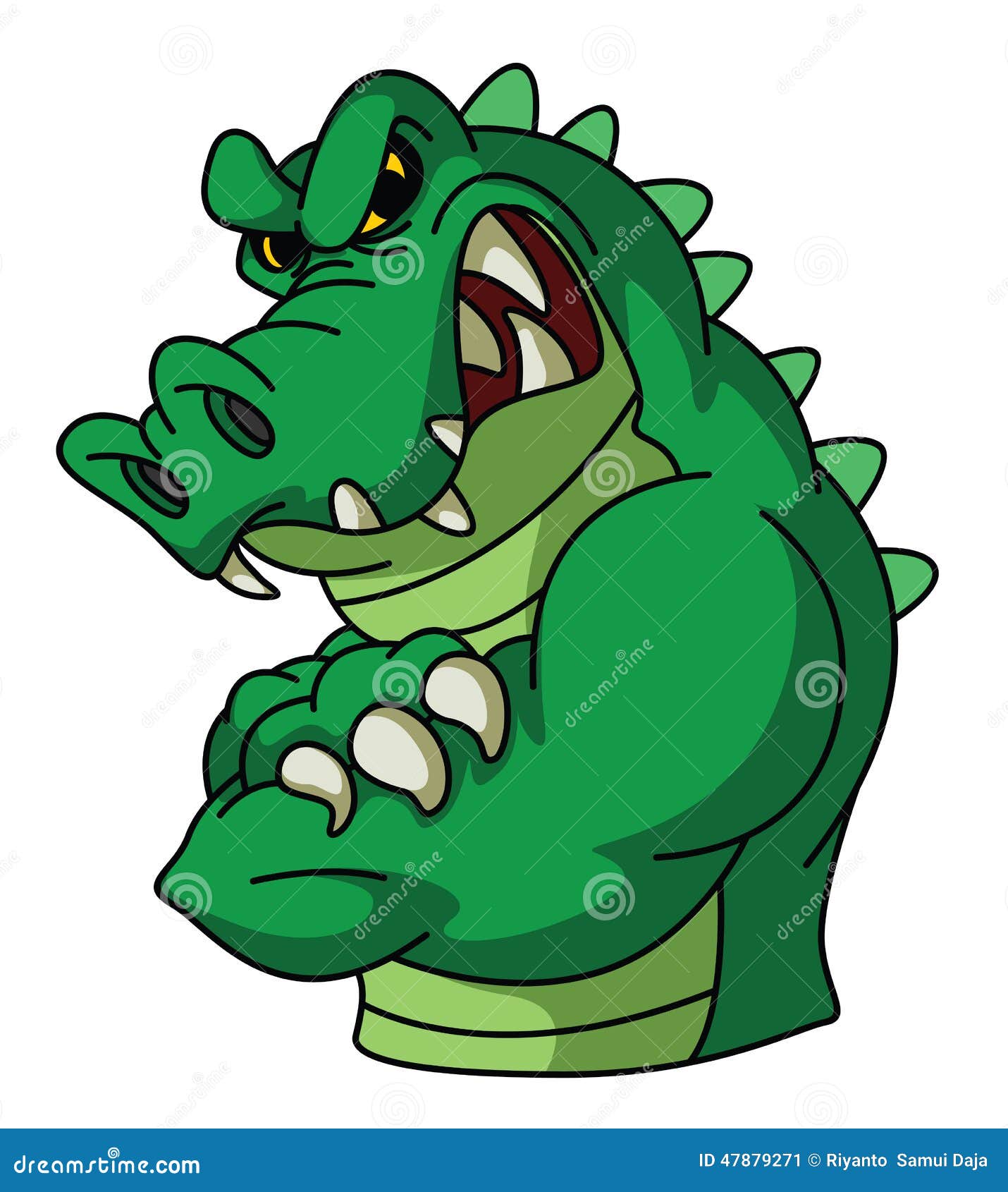 Crocodile Mascot stock vector. Illustration of school - 47879271
