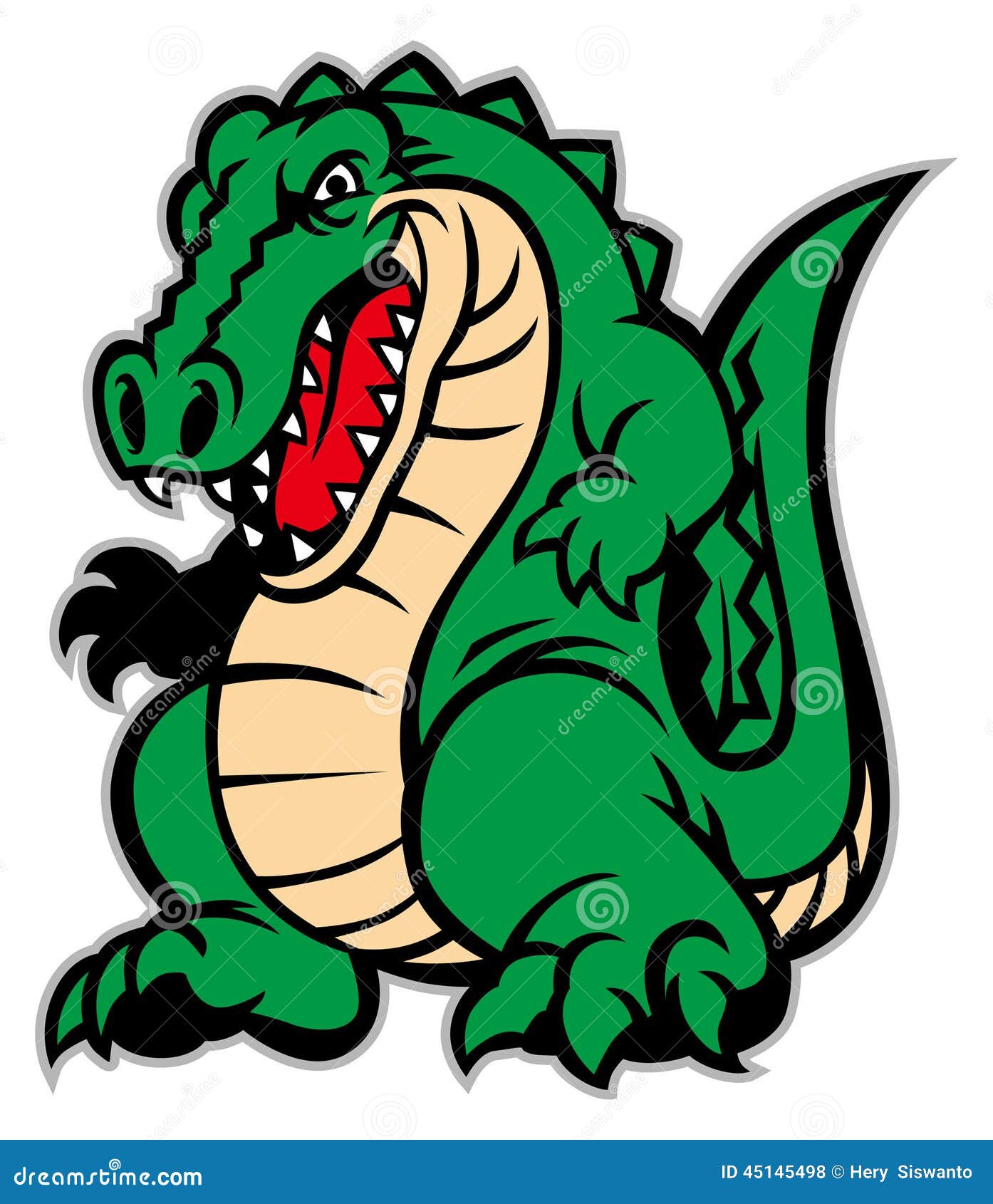 Crocodile mascot stock vector. Illustration of icon, mascot - 45145498
