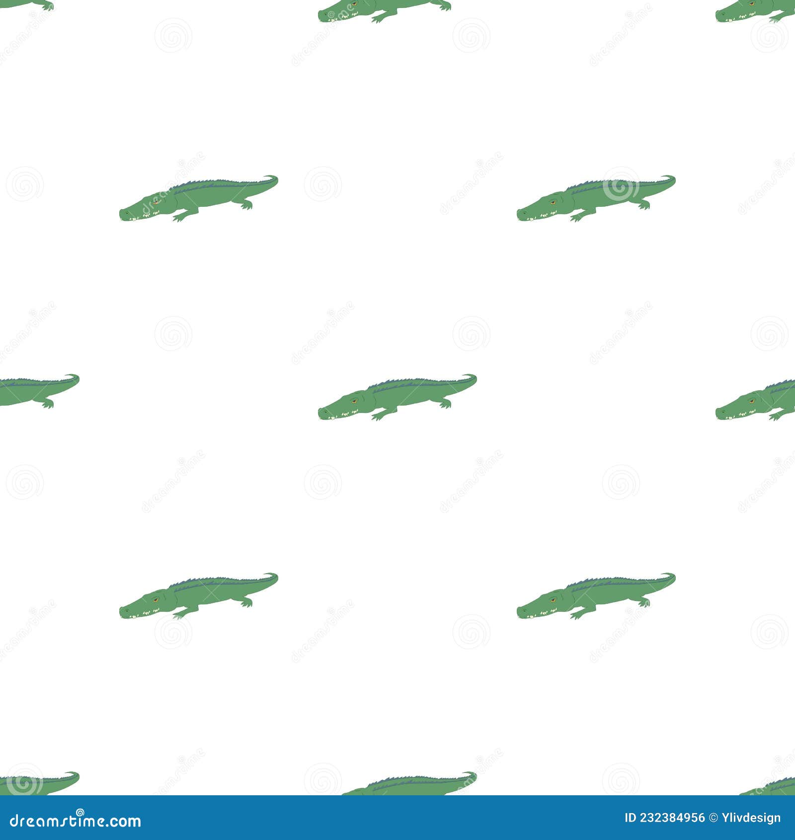 Crocodile Pattern Seamless Vector Stock Vector - Illustration of ...