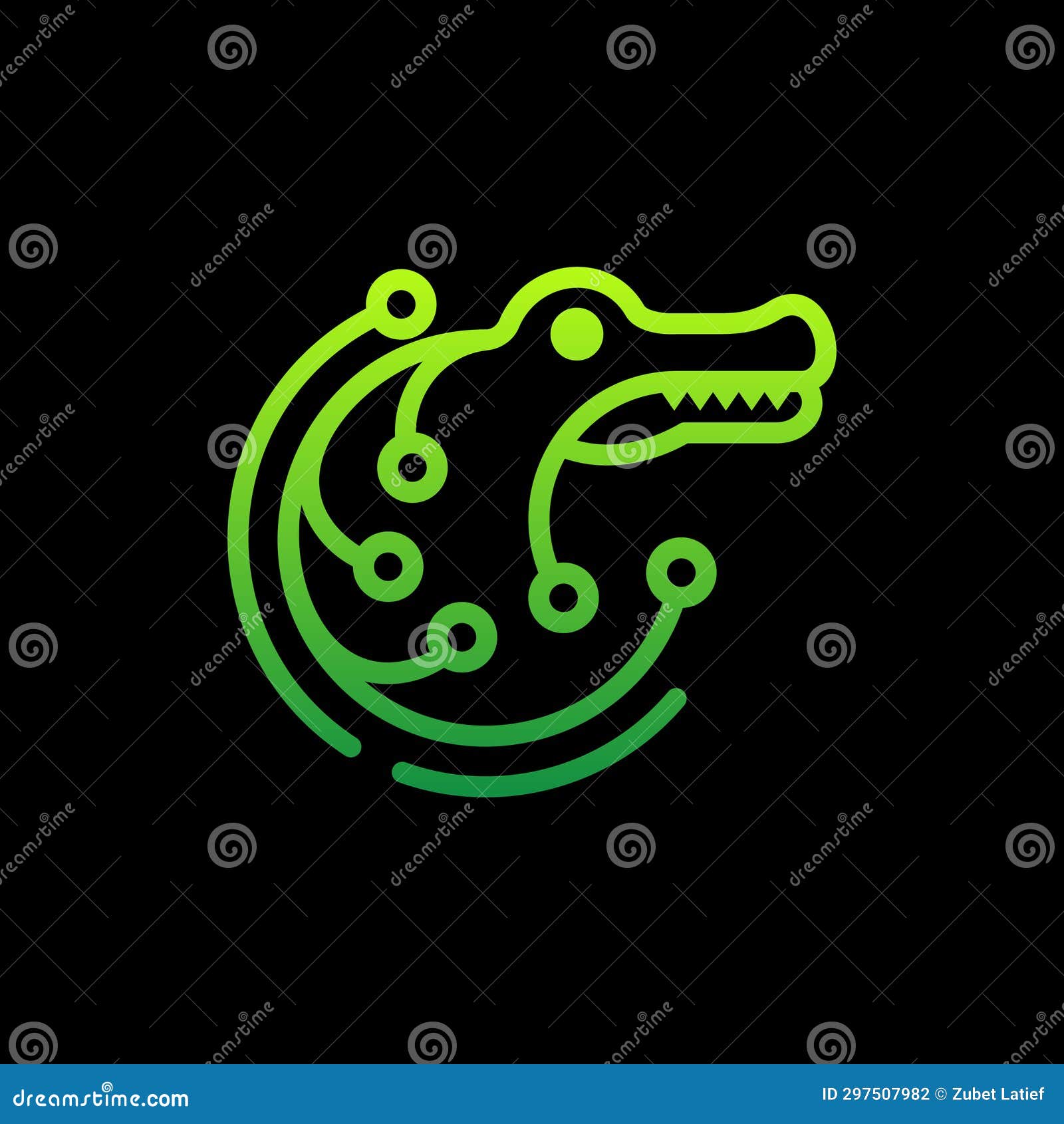 Crocodile Logos Collection: Set Of Isolated Logos On White Background ...