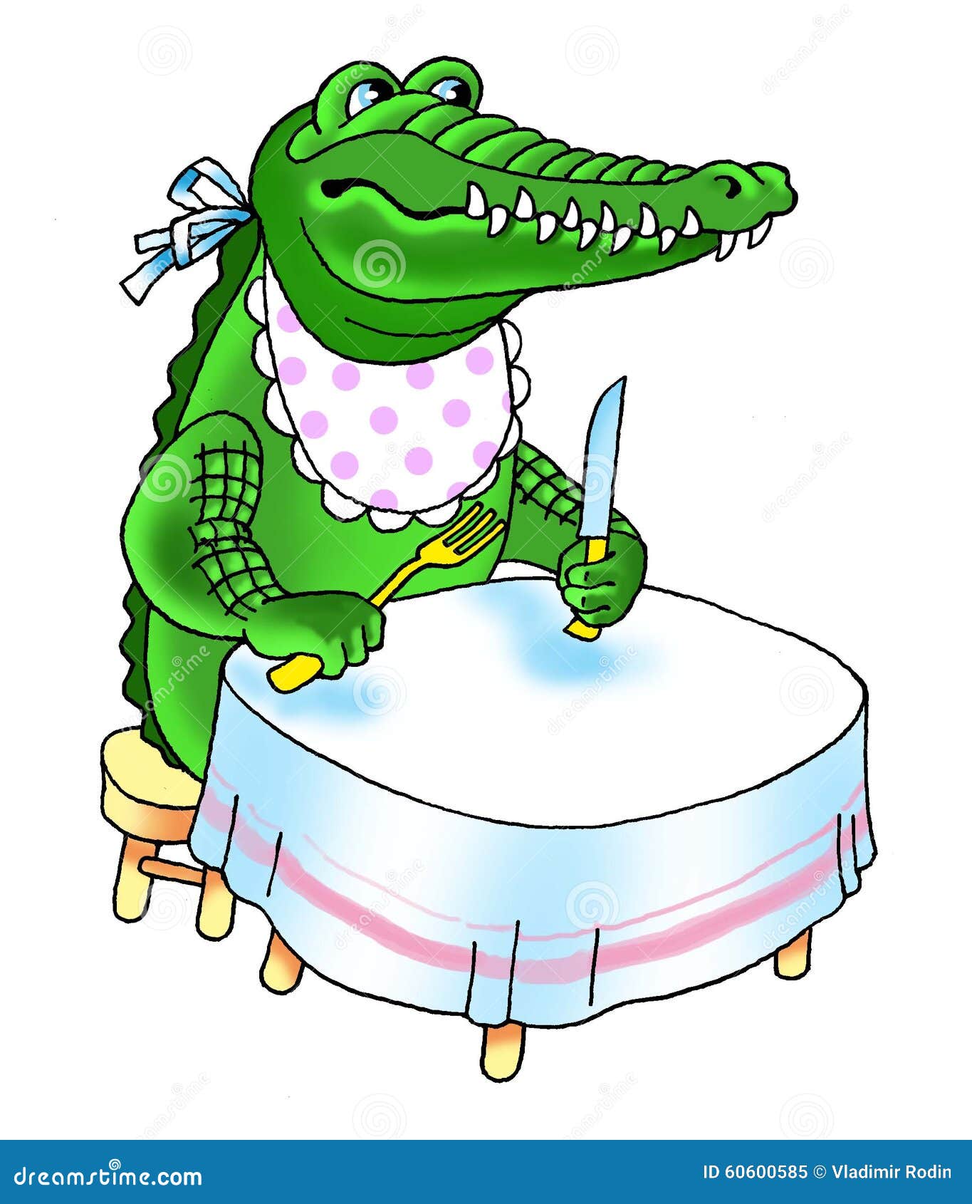 Crocodile Teeth Reptile Cartoon Humor Stock Illustration - Illustration ...