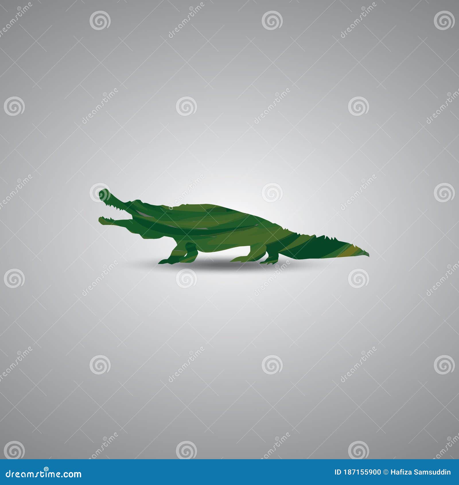 Crocodile. Vector Illustration Decorative Design Stock Vector ...