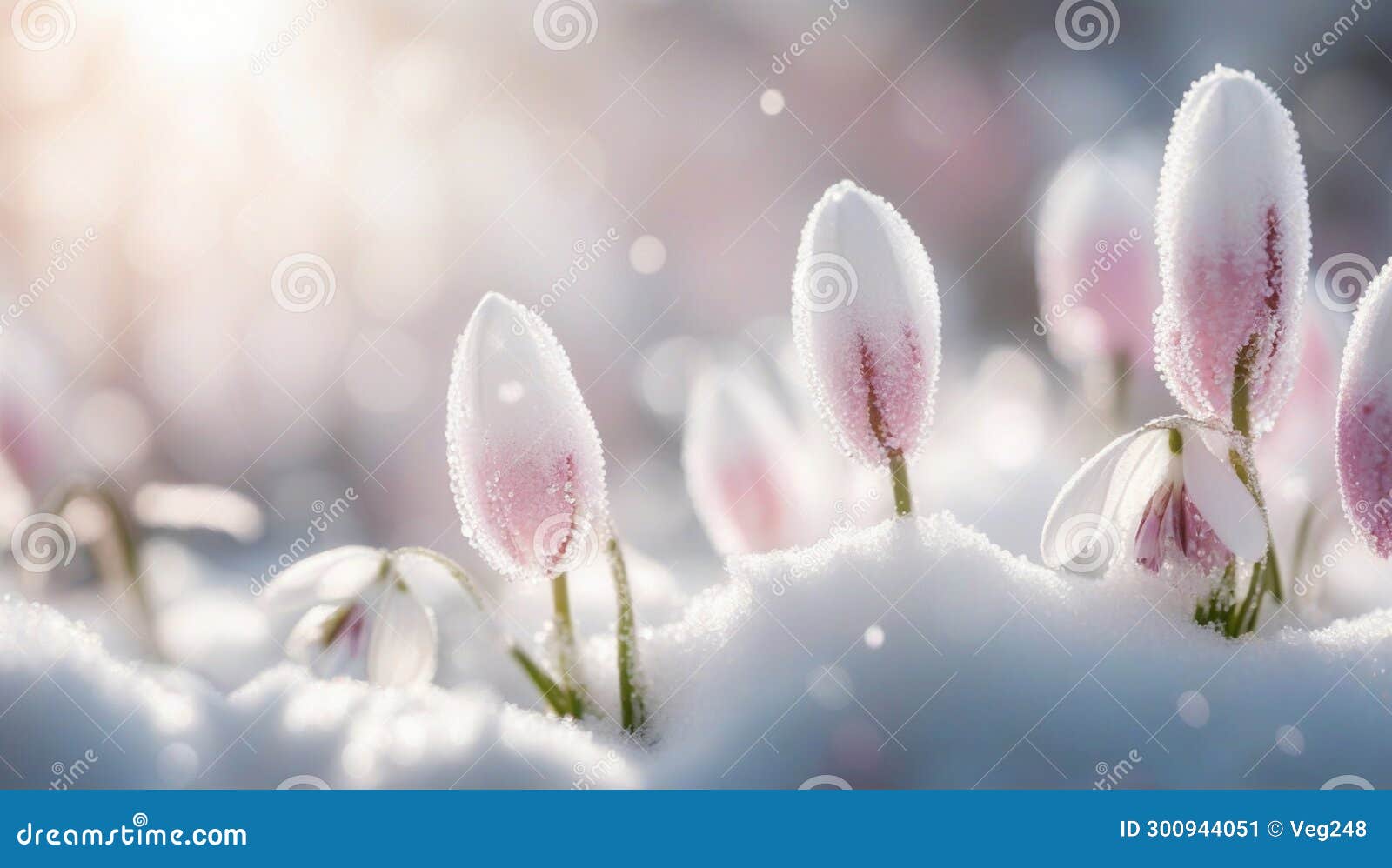 Crocus Flower with Lightning Effects.. AI Stock Illustration ...