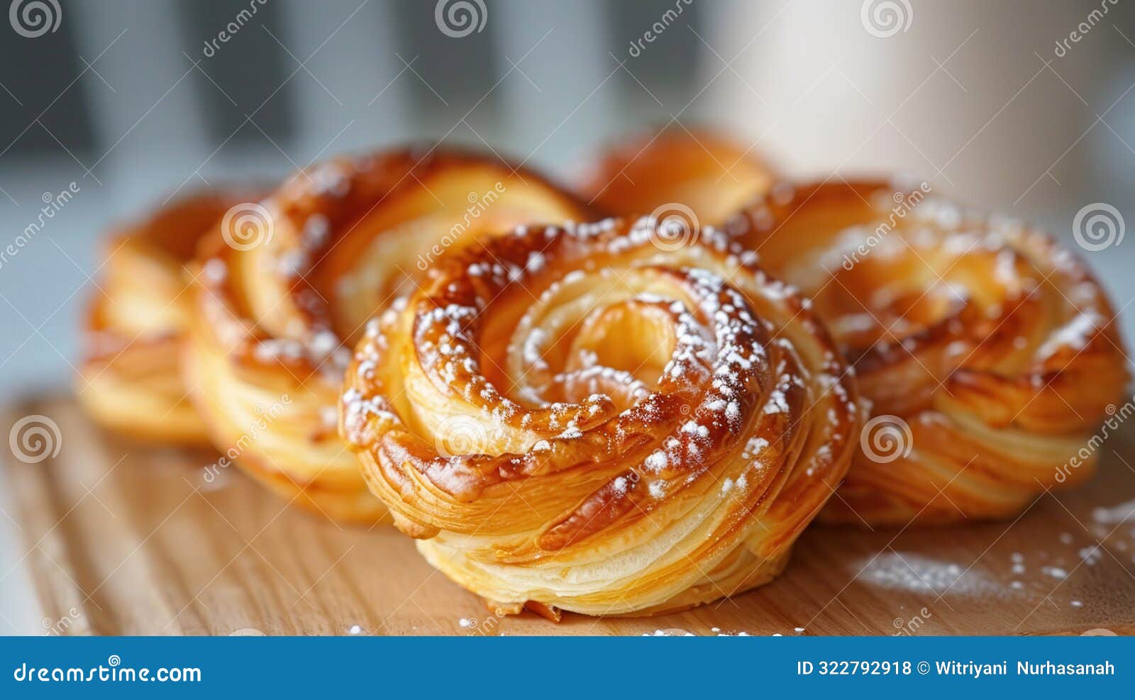 Croffle, Croissant Waffle Korean Pastry . Generative Ai Stock ...
