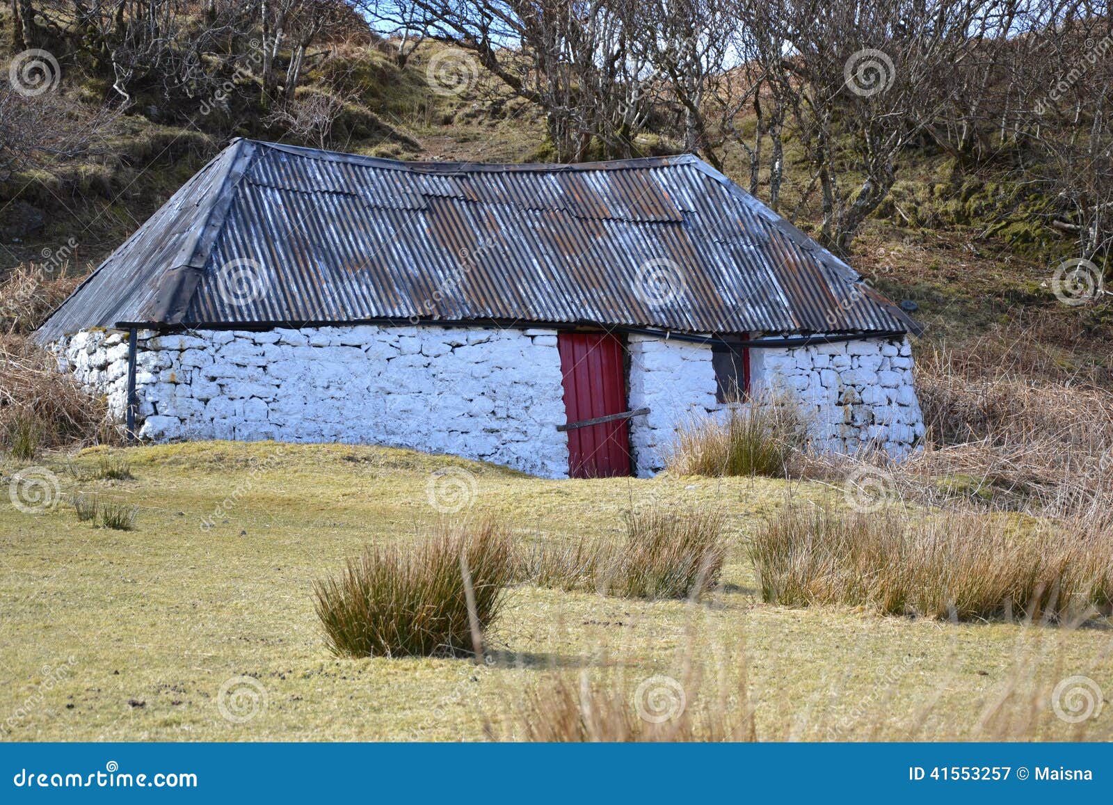Crofter cottage stock image. Image of culture, countryside - 41553257