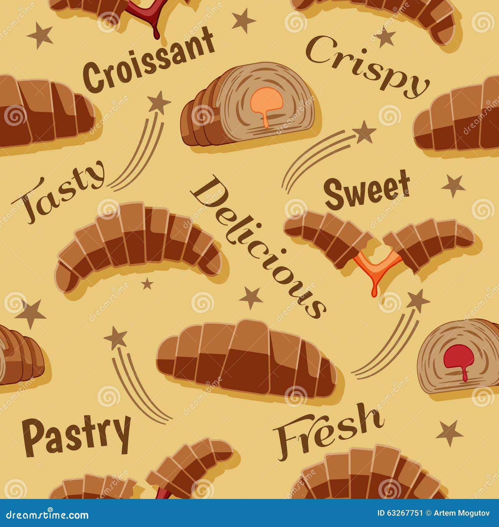 Croissant Celebration Design Stock Vector - Illustration of paper, pack ...