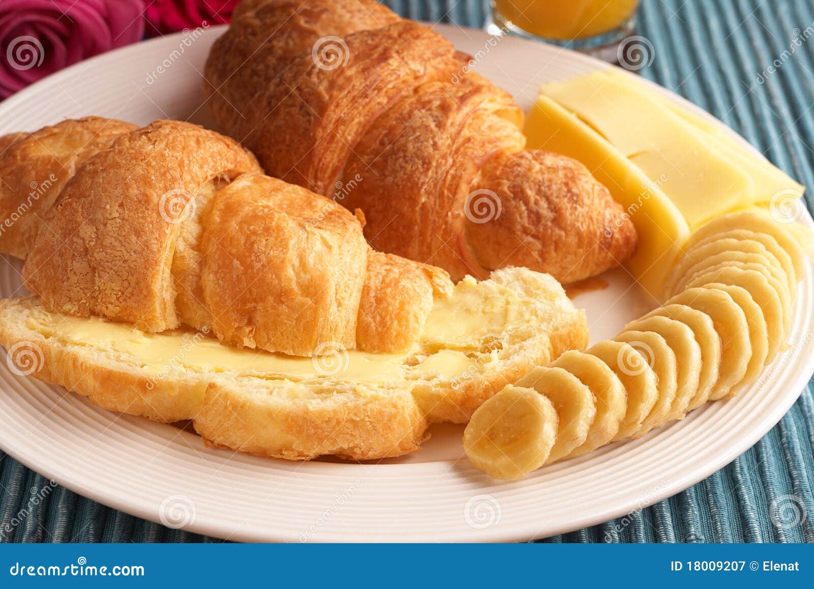 Croissant with cheese stock image. Image of delicious - 18009207