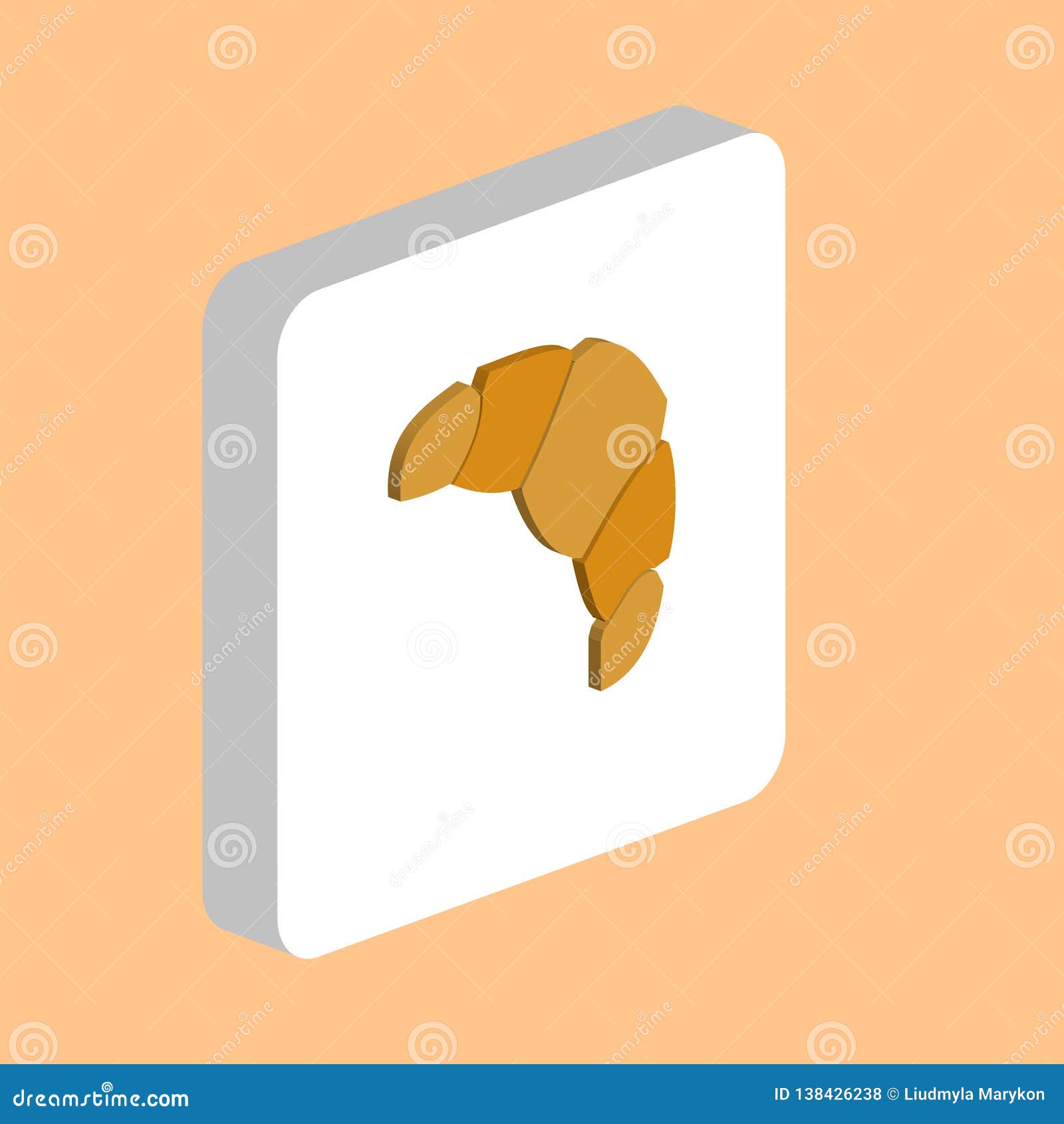Croissant computer symbol stock illustration. Illustration of logo ...