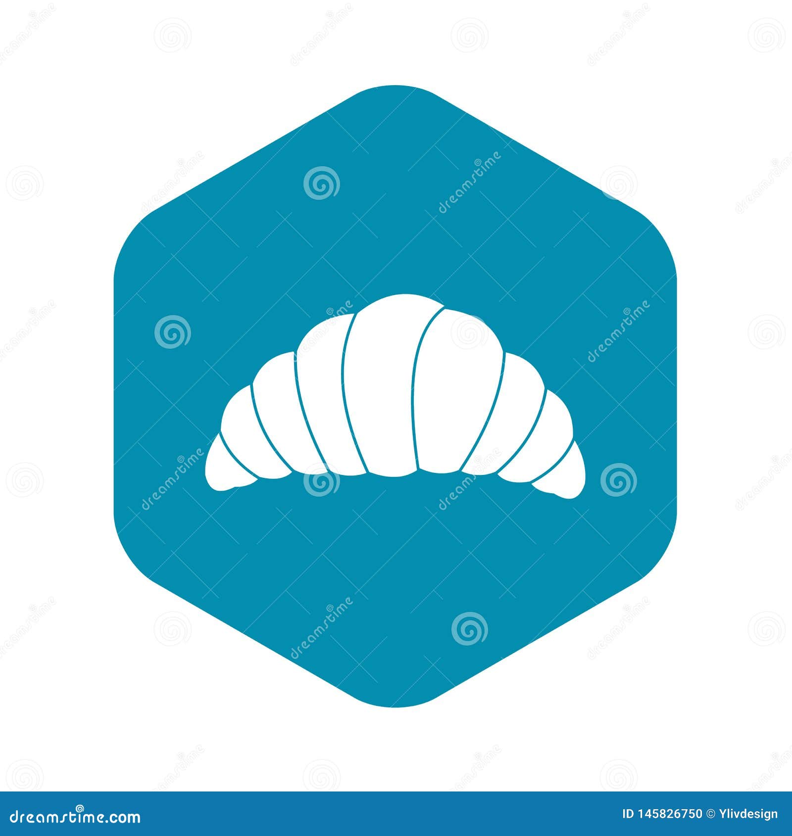 Croissant Icon, Simple Style Stock Vector - Illustration of object ...