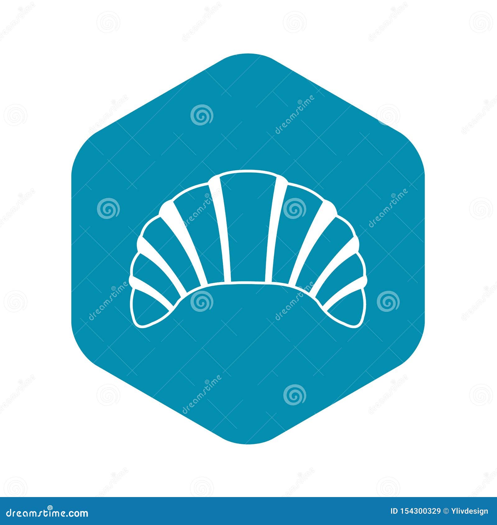 Croissant Icon, Simple Style Stock Vector - Illustration of flour ...