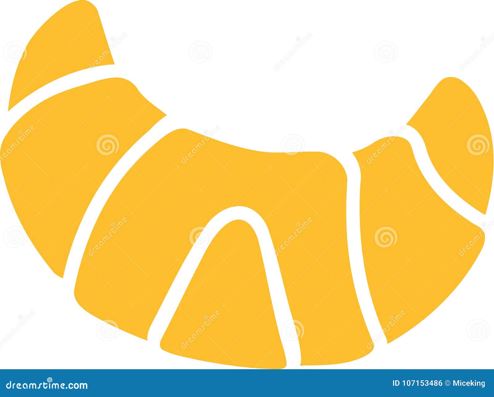 Croissant Icon Vector From August Bakery Collection. Thin Line ...