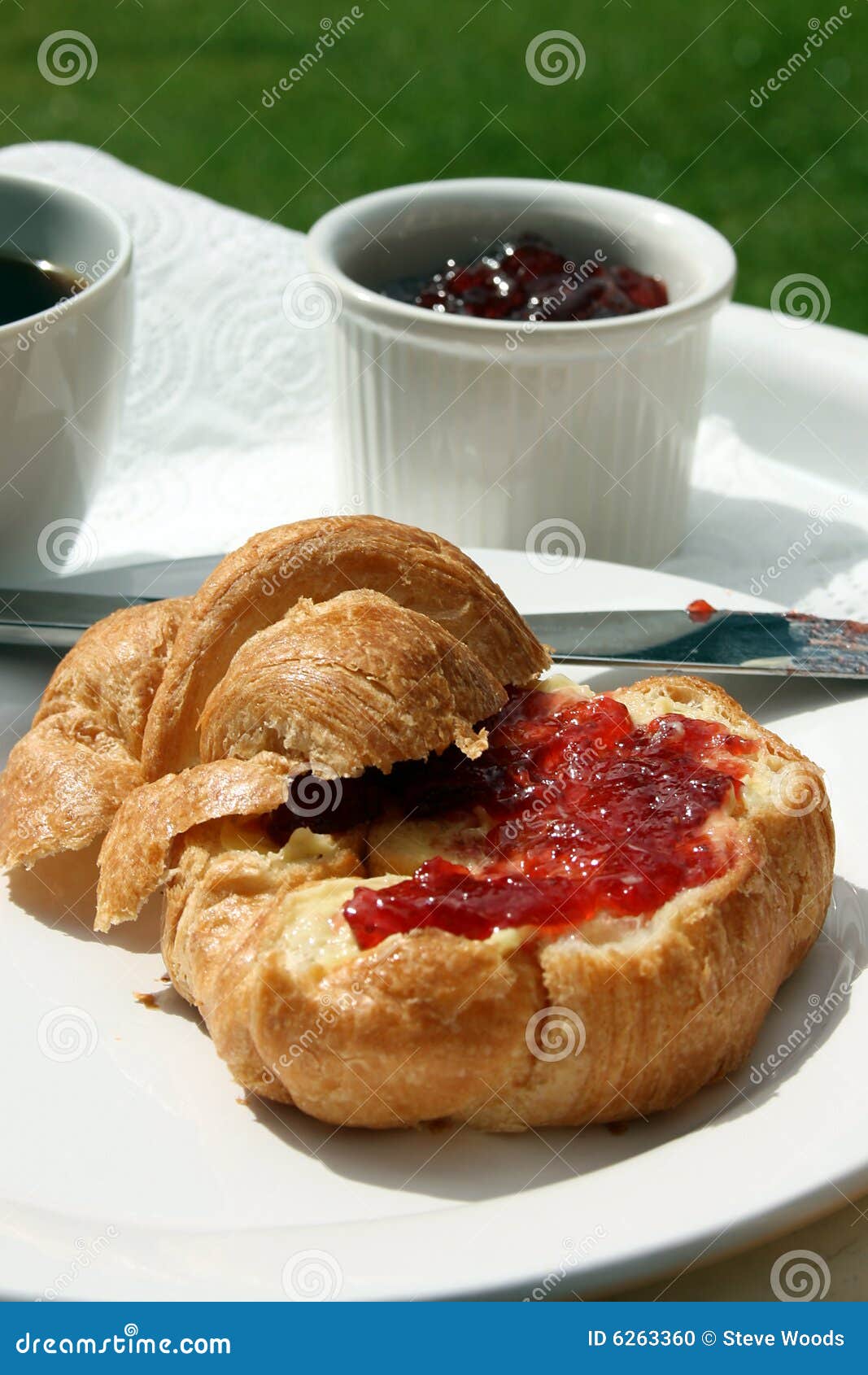 Croissant & Jam stock photo. Image of delight, quick - 6263360