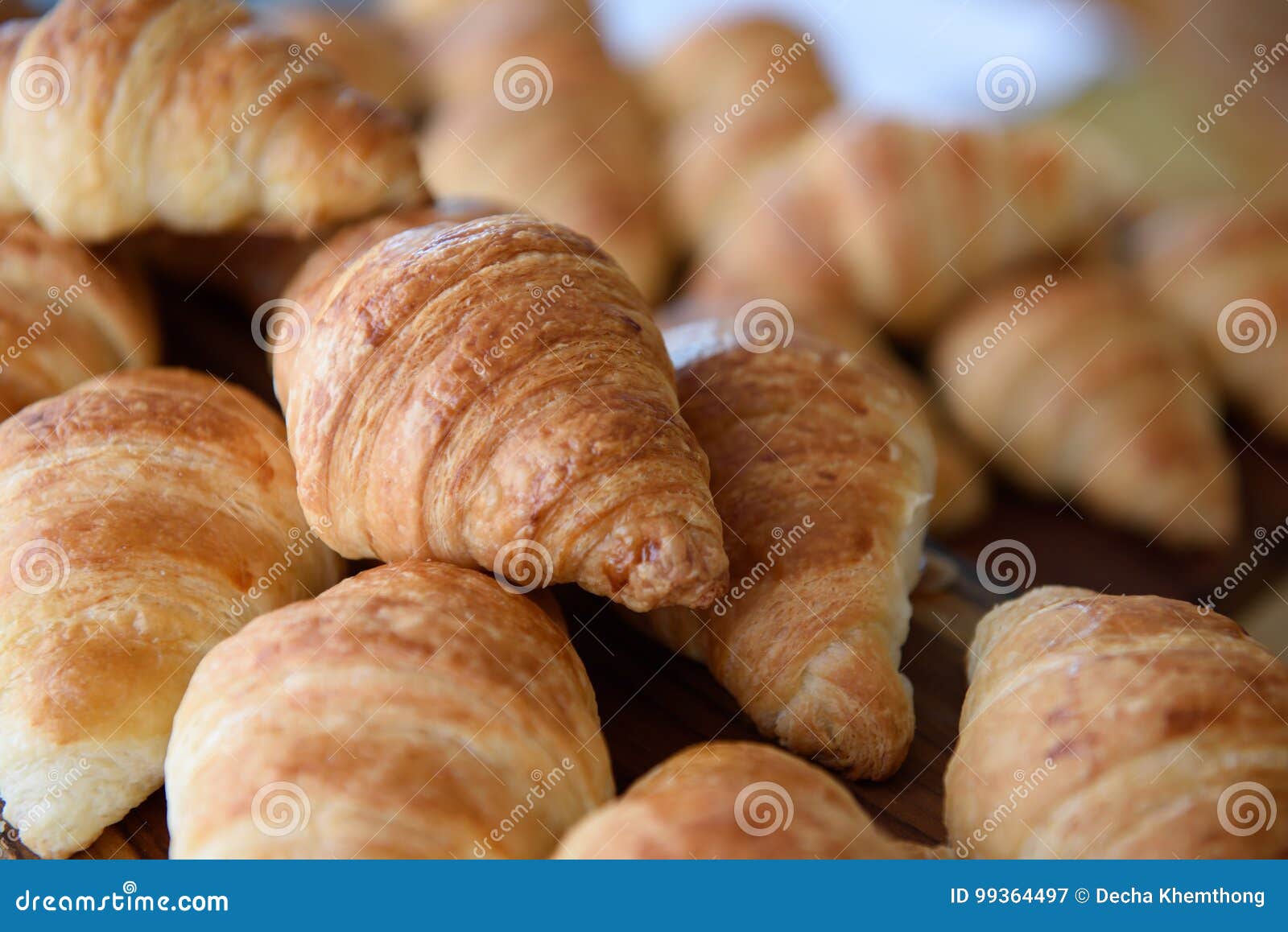 Croissant in line buffet stock image. Image of buffet - 99364497