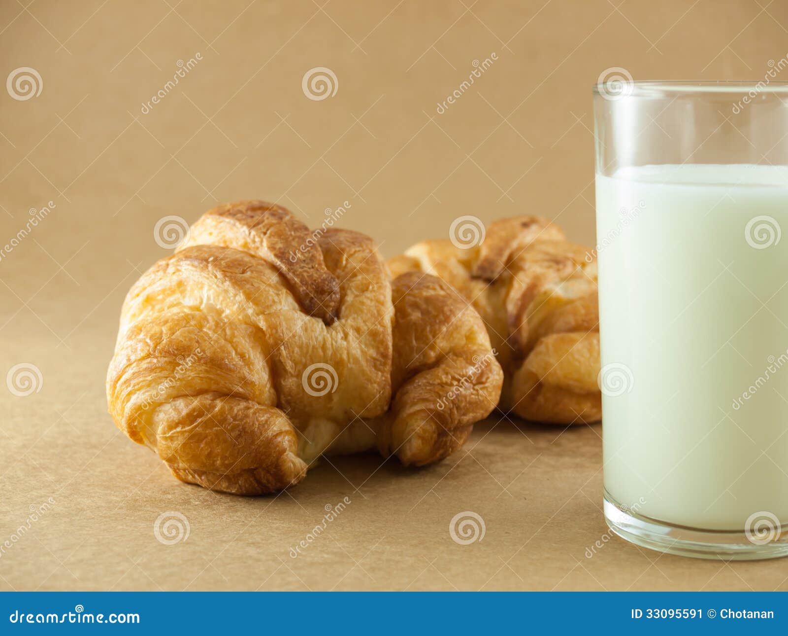 Croissant milk stock image. Image of roll, delicious - 33095591