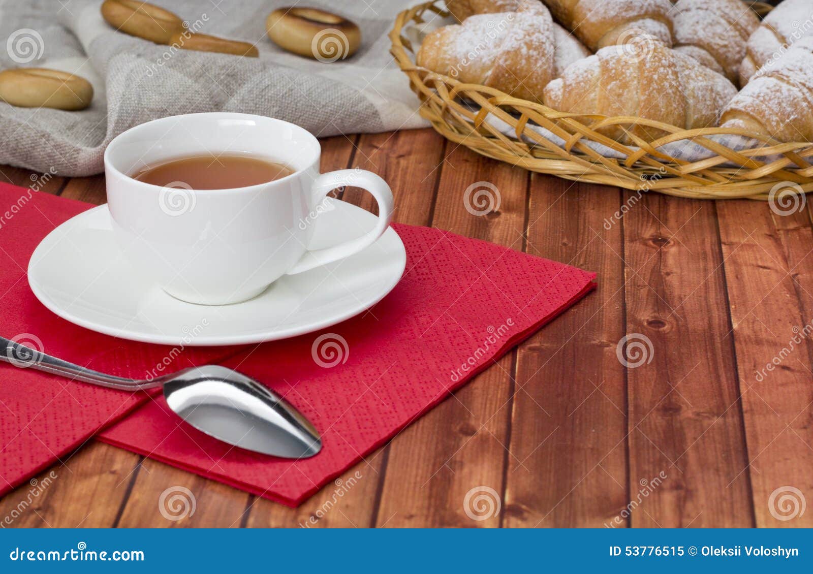 Croissant tea stock image. Image of orange, backgrounds - 53776515