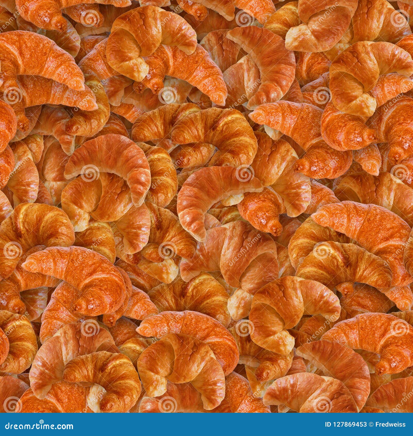 Croissants Seamless Texture Tile Stock Image - Image of croissants ...