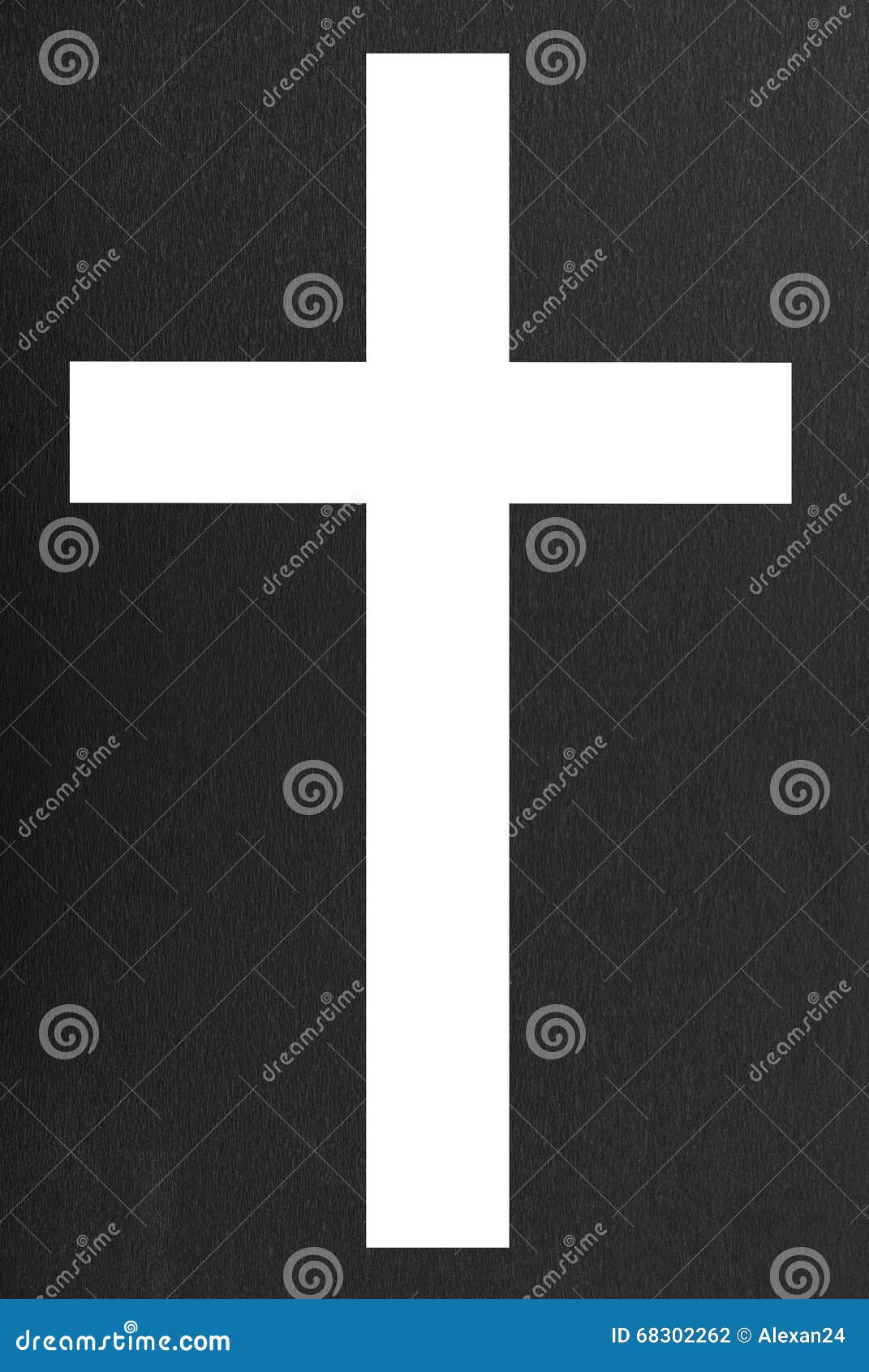 Croix blanche photo stock. Image du prière, chrétien - 68302262