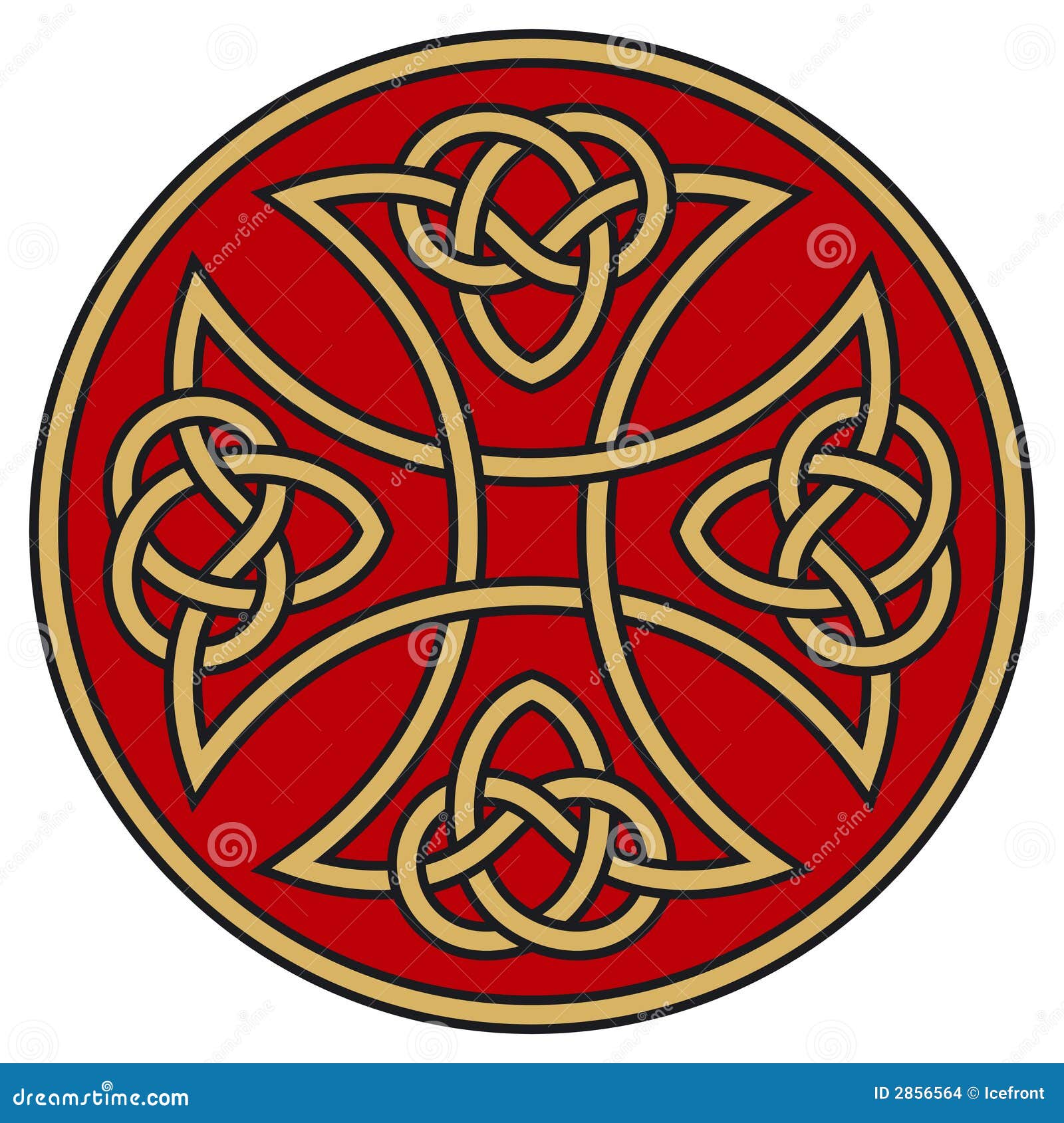 Croix celtique illustration stock. Illustration du irlande - 2856564