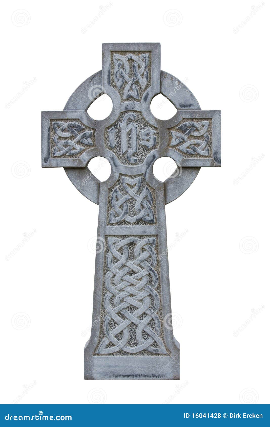 Croix Celtique De Pierre Tombale D'isolement Photo stock - Image du ...