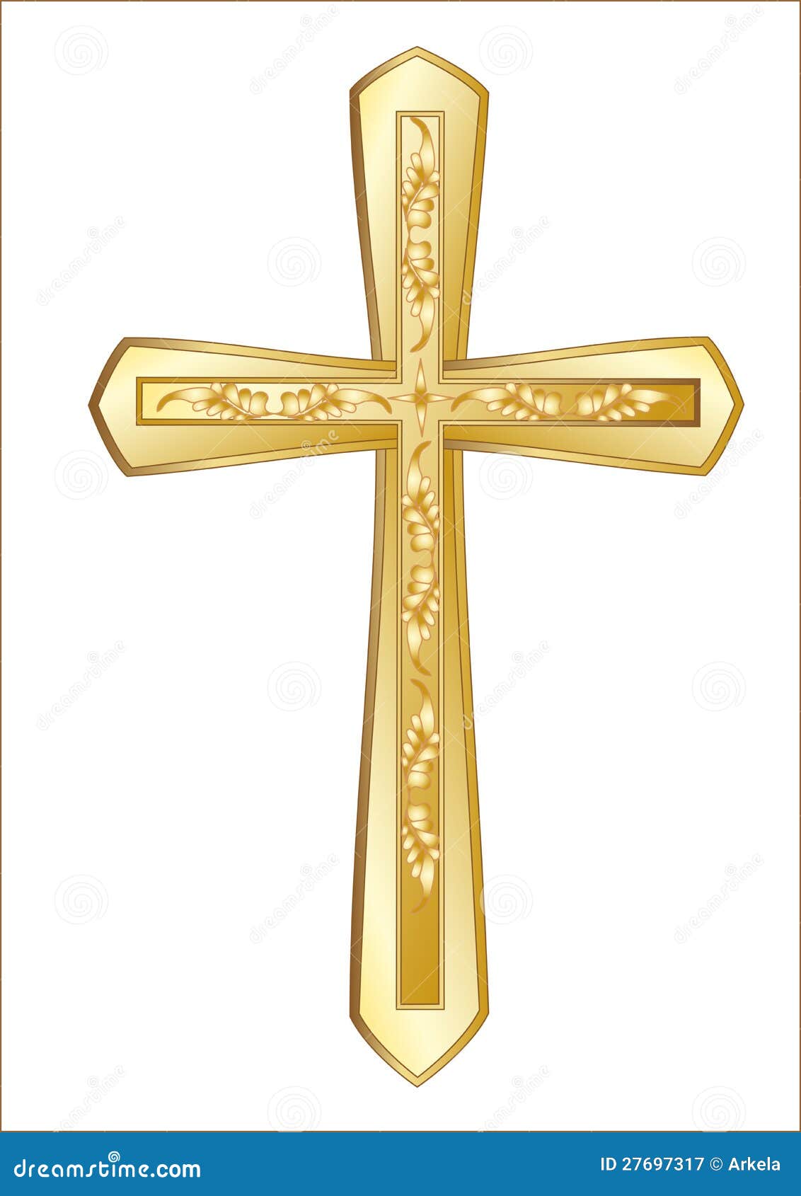 Croix chrétienne illustration de vecteur. Illustration du religion ...